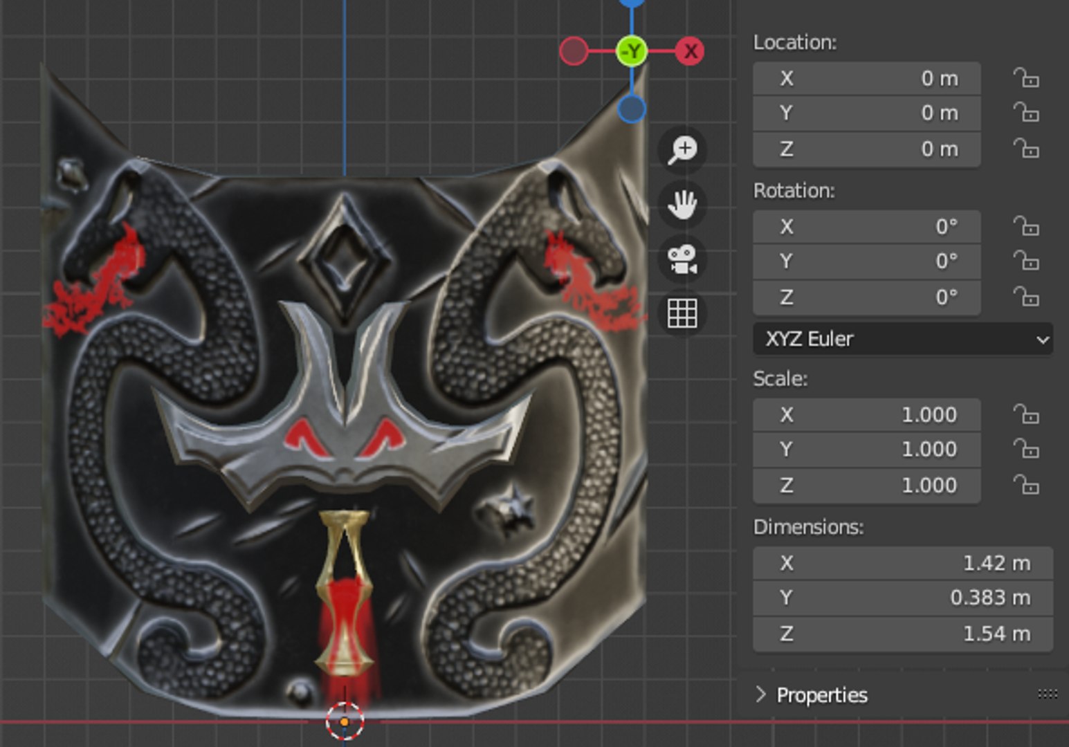 Evilish Shield 3D Model - TurboSquid 2177236