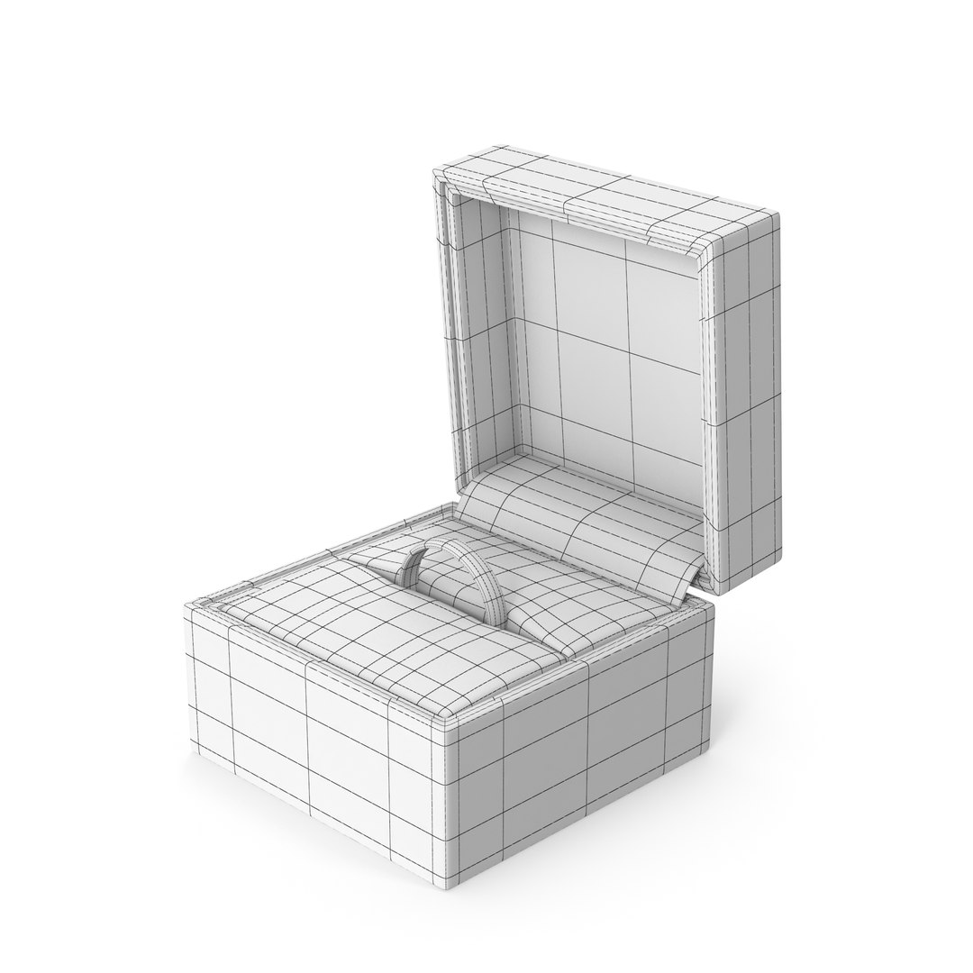 3D Ring Box With Ring Model - TurboSquid 2097246