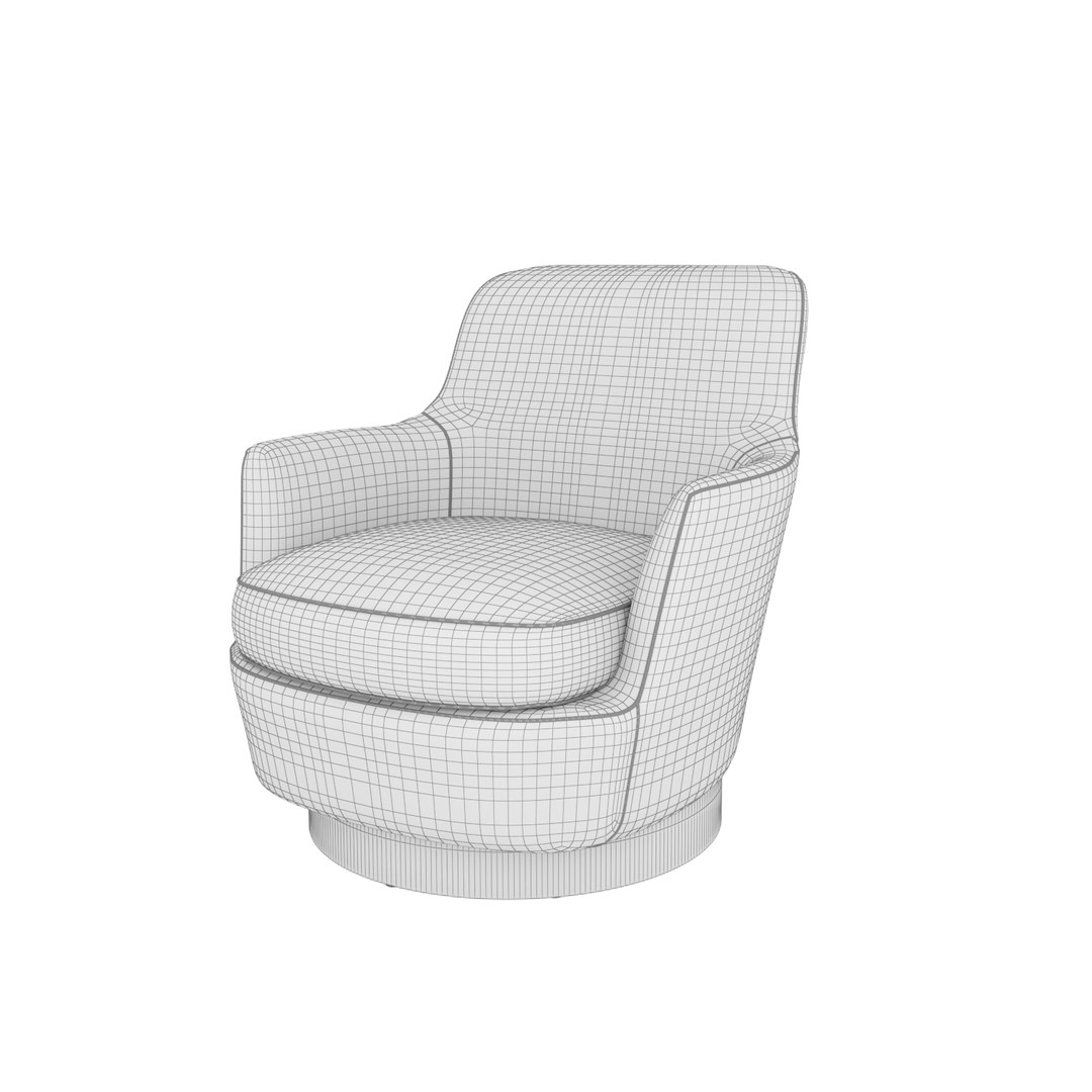 3D Minotti Jacques Armchair - TurboSquid 1576450
