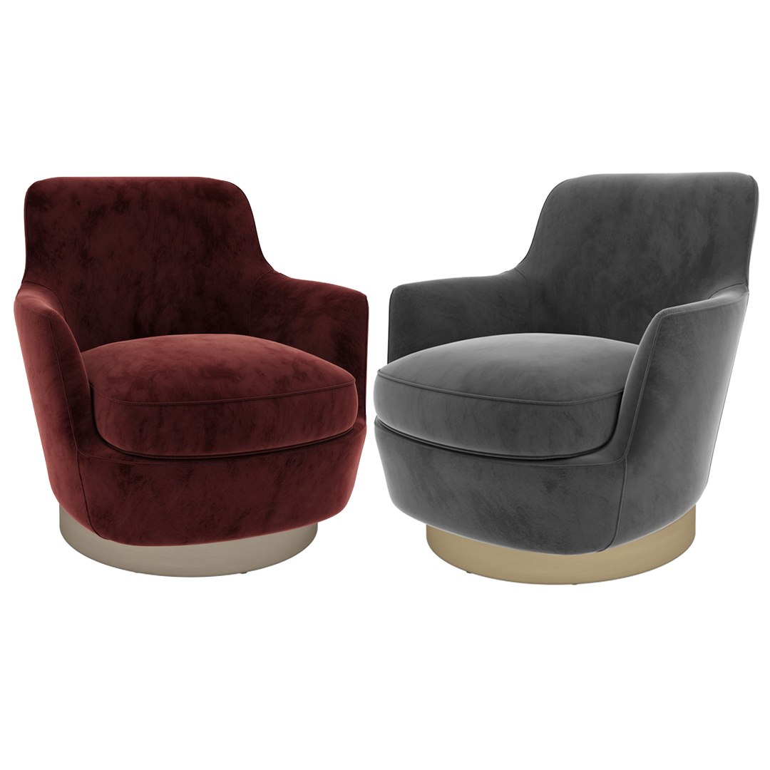3D Minotti Jacques Armchair - TurboSquid 1576450