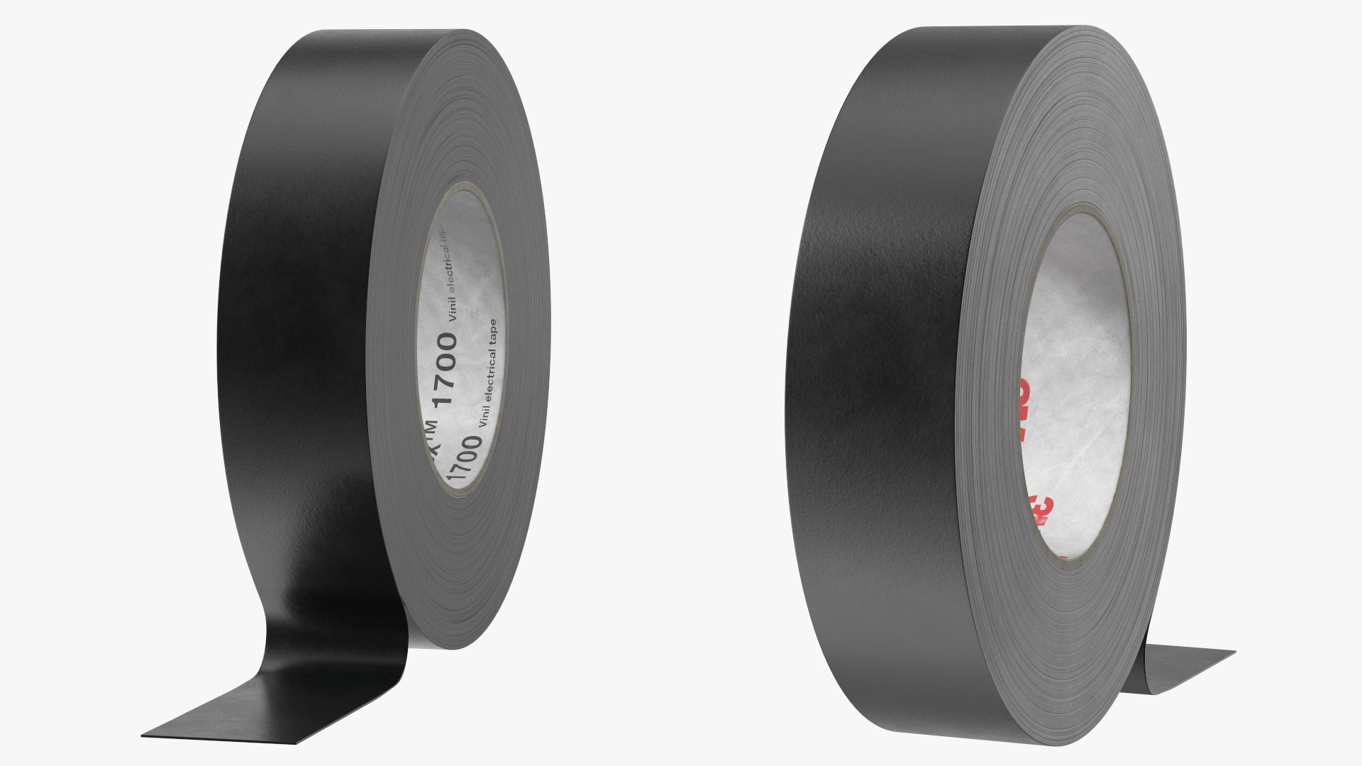 Temflex 1700 3M Vinyl Electrical Tape Black 3D Model - TurboSquid 1831185