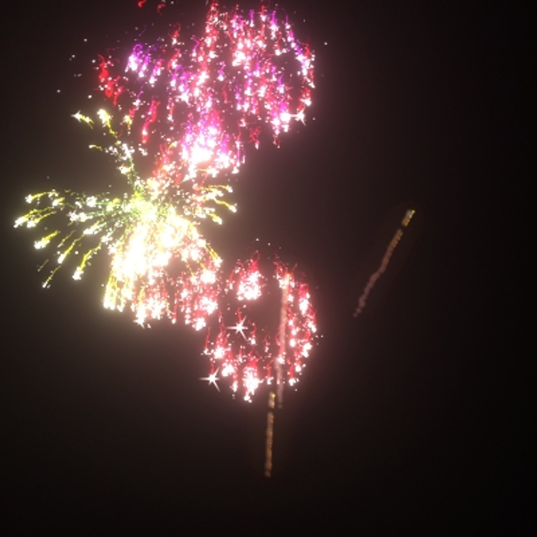 Scene Fireworks 3d Model