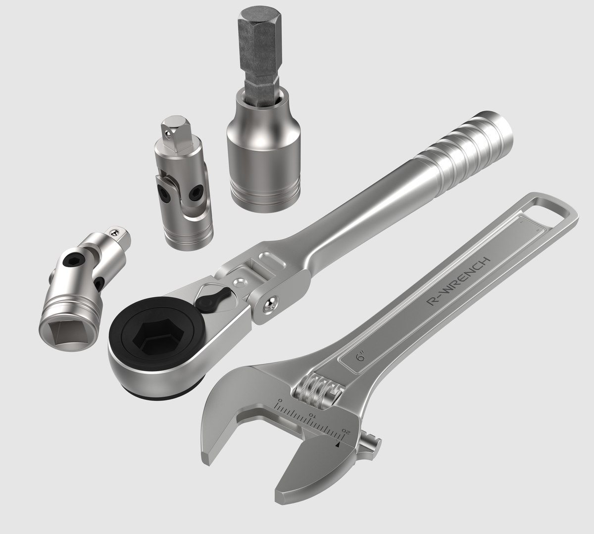 Ratchet Wrench Tool 3D - TurboSquid 1452353