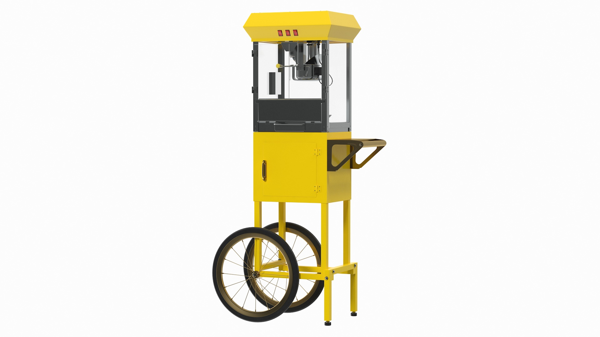Carnival Popcorn Popper Cart 3D Model - TurboSquid 1548210
