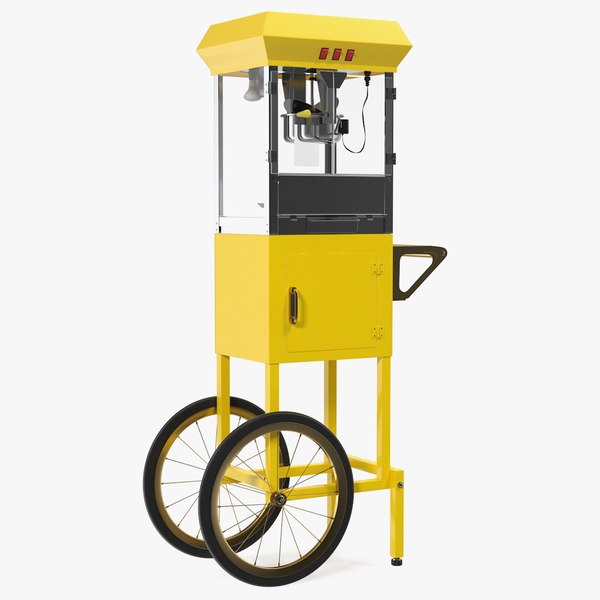 3D модель Карнавальный попкорн Popper Cart Generic - TurboSquid 1548210