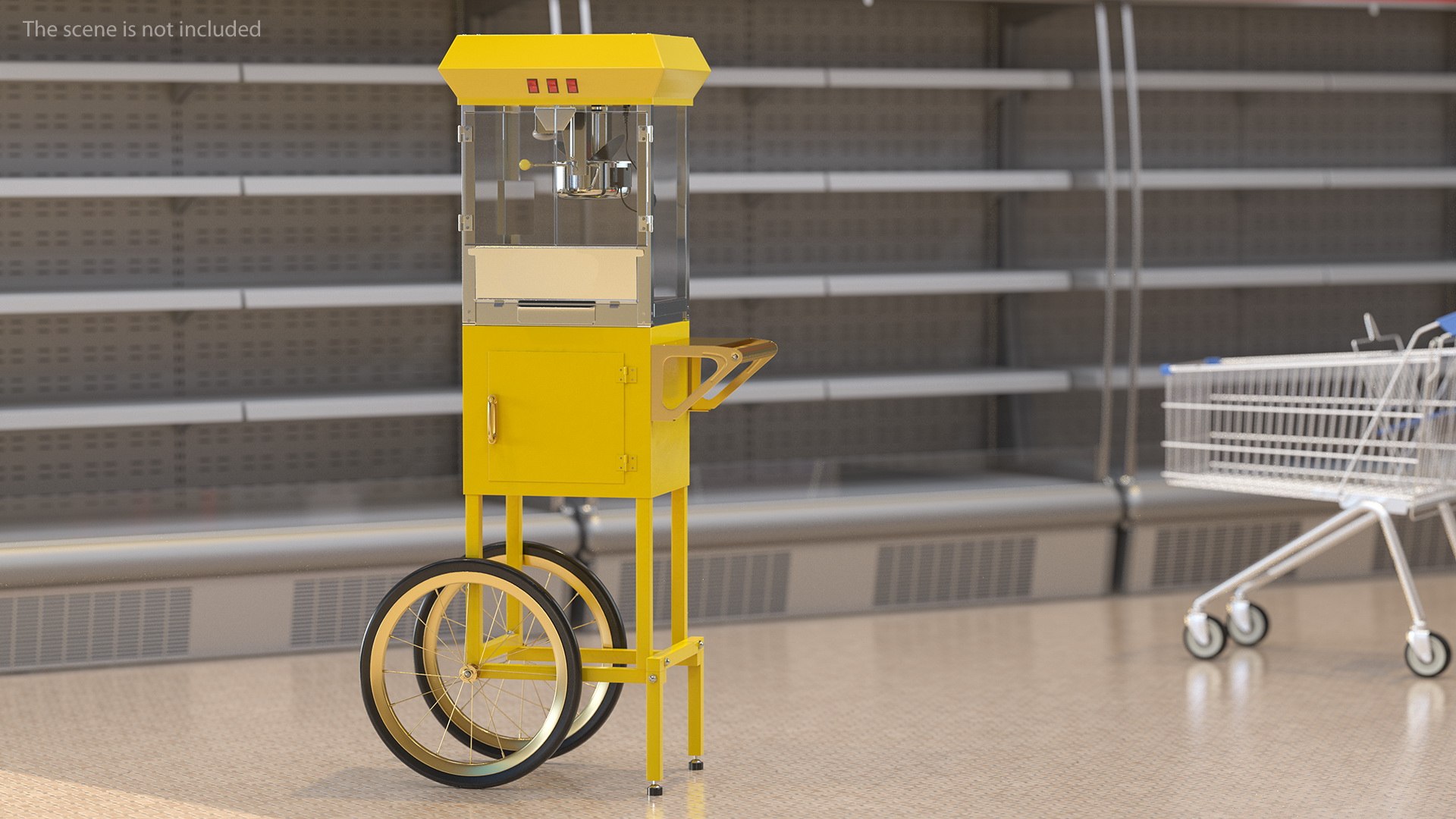 Carnival Popcorn Popper Cart 3D Model - TurboSquid 1548210