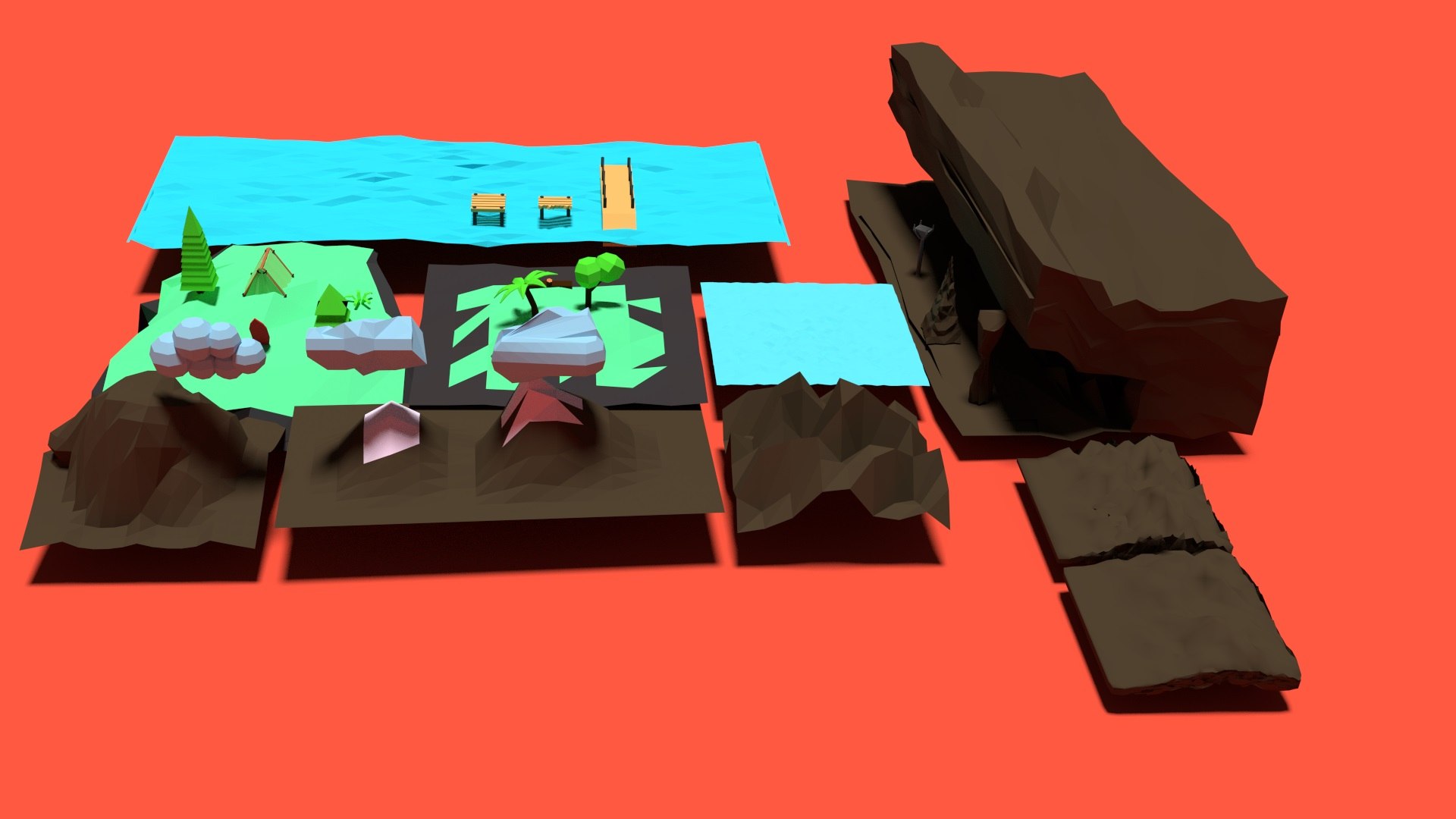 3d Model Nature Pack Trees