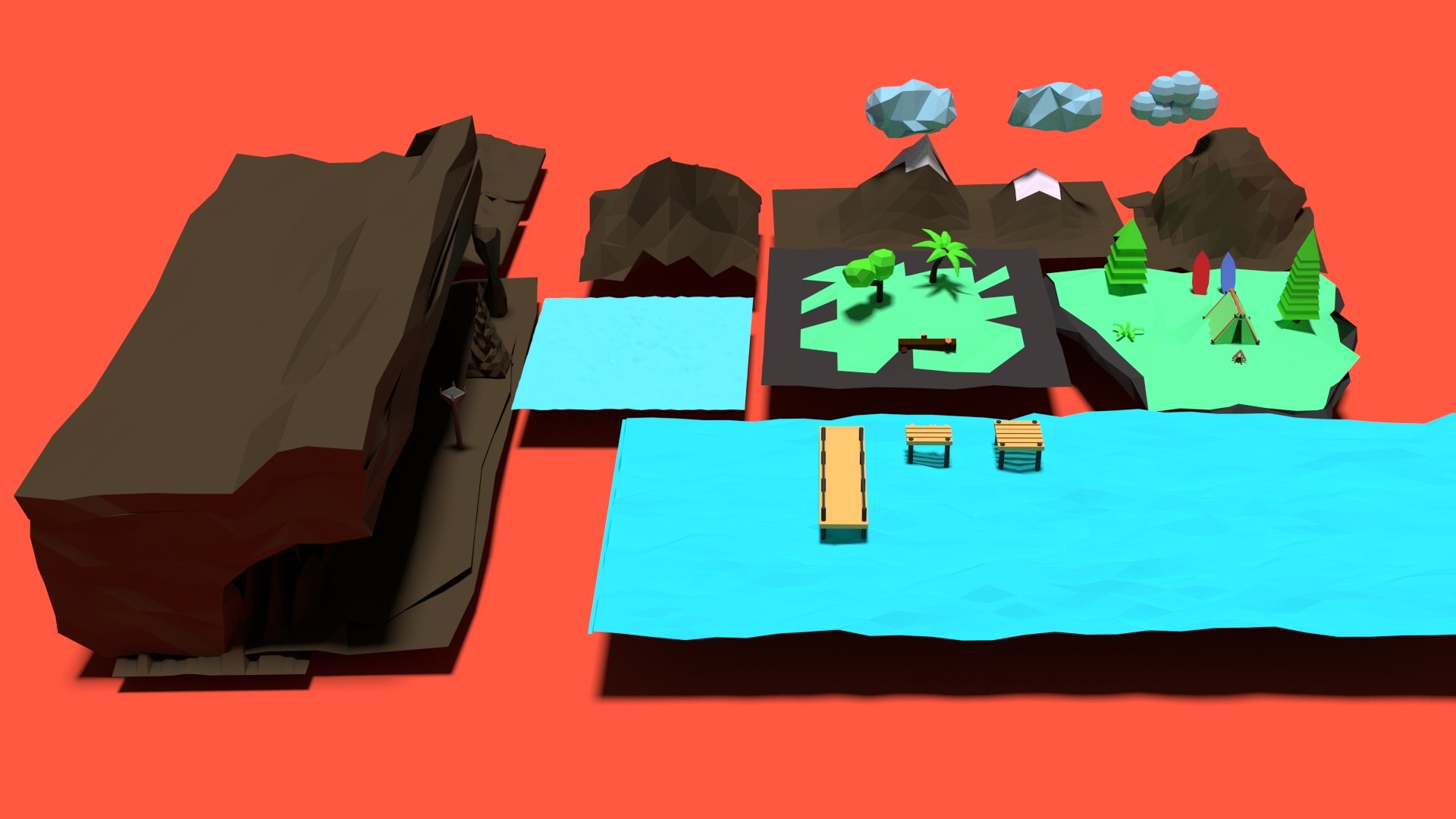 3d Model Nature Pack Trees