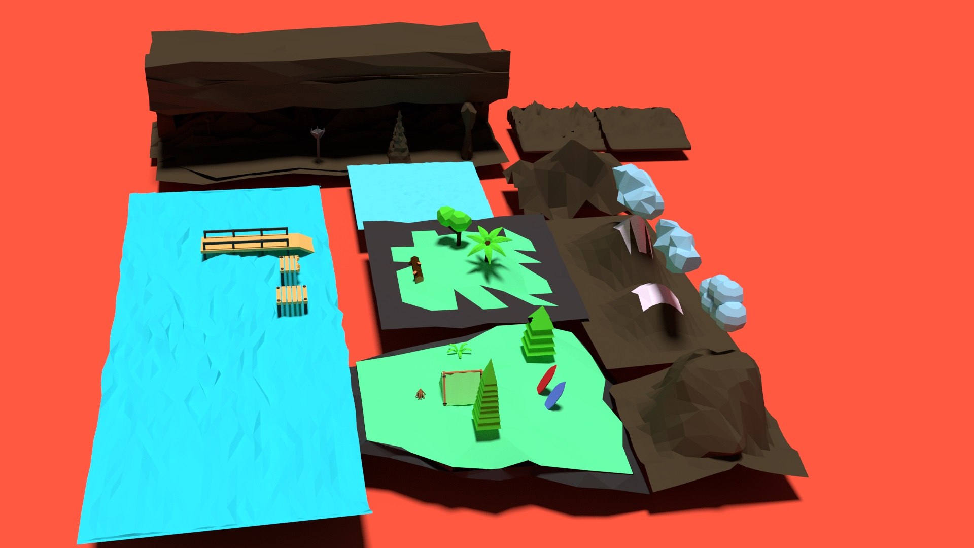 3d Model Nature Pack Trees