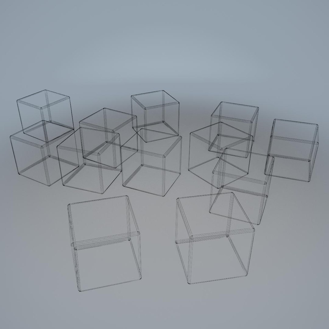 Number Cube 3d Model