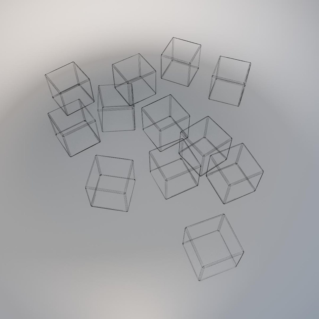 Number Cube 3d Model