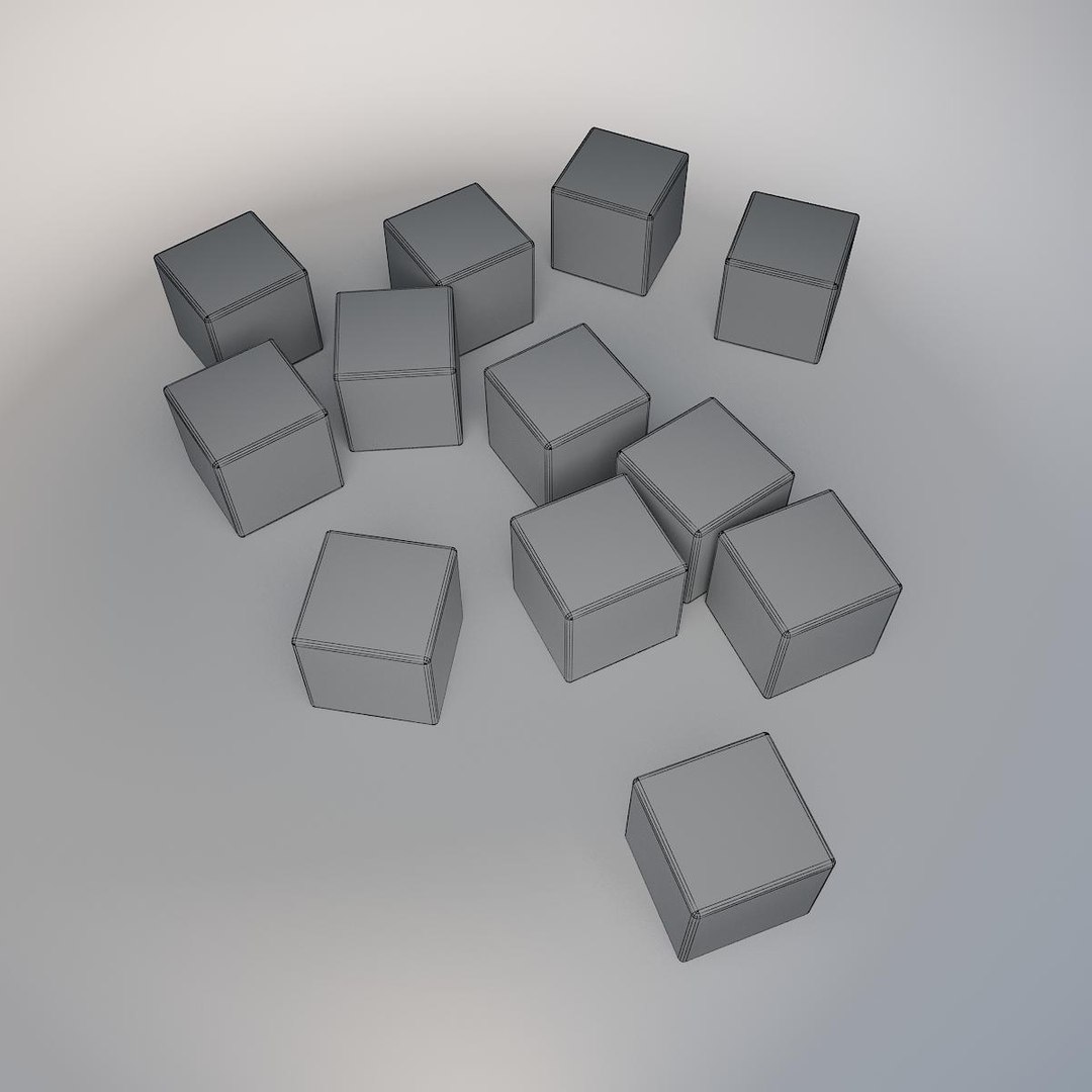 Number Cube 3d Model