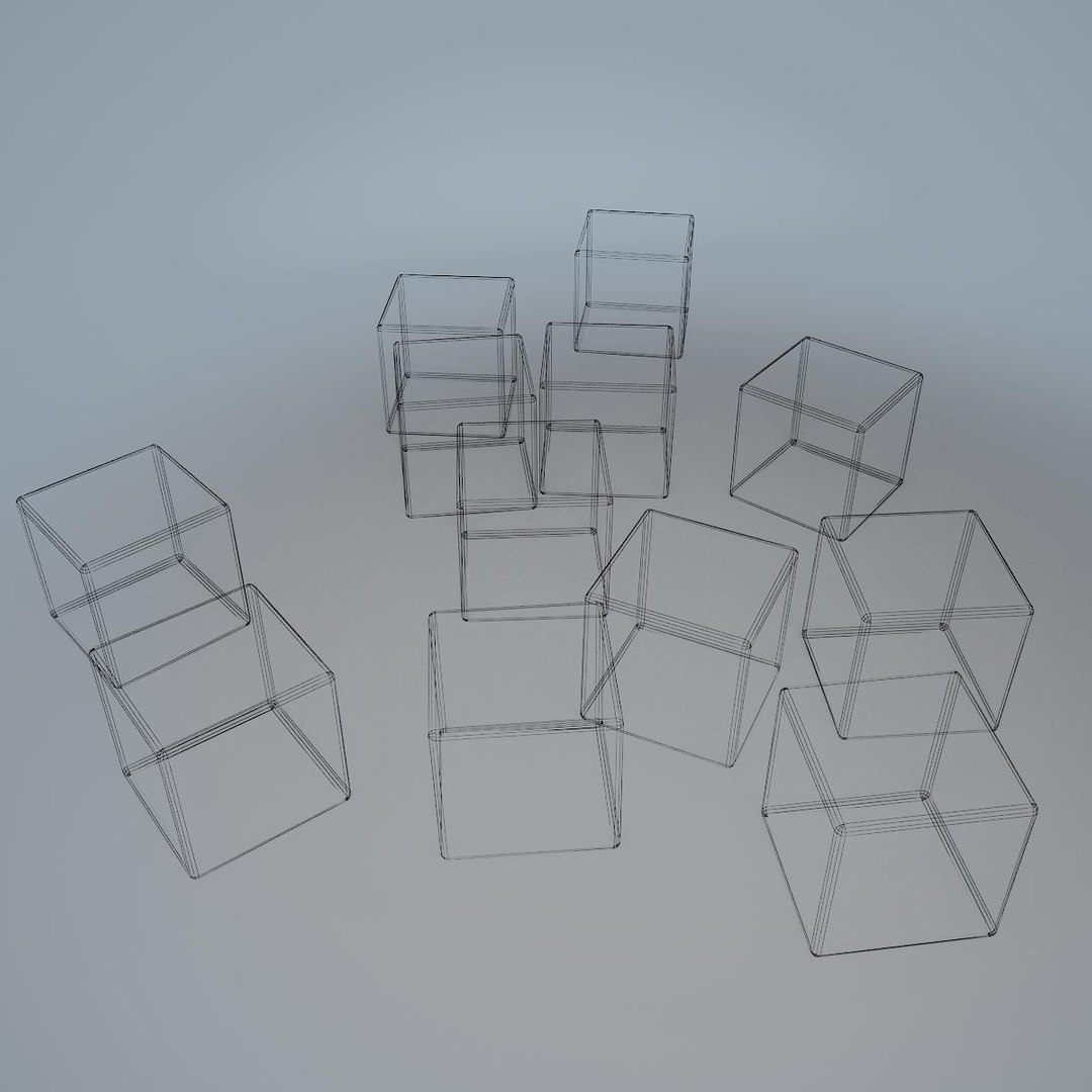 Number Cube 3d Model