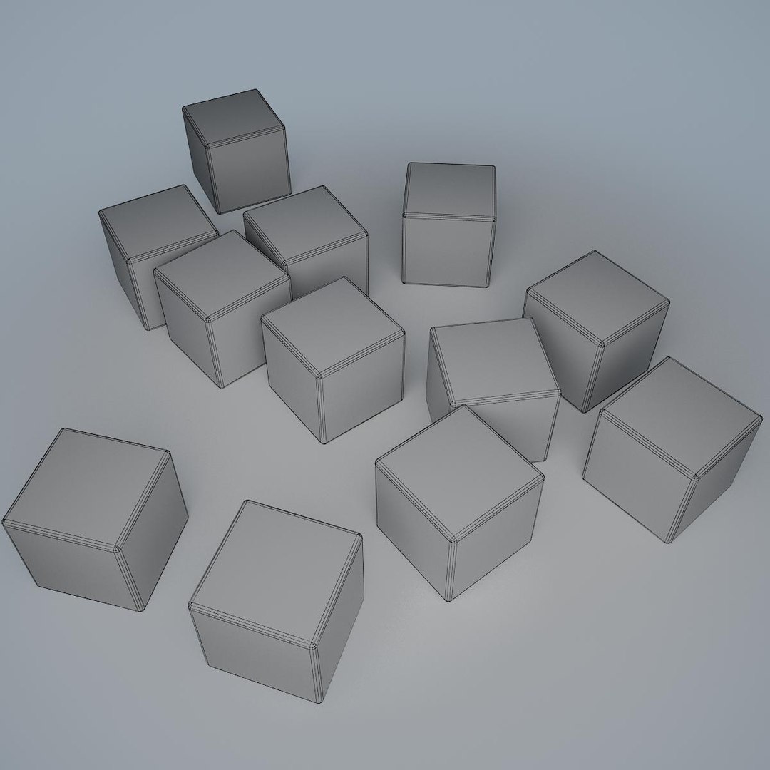 Number Cube 3d Model