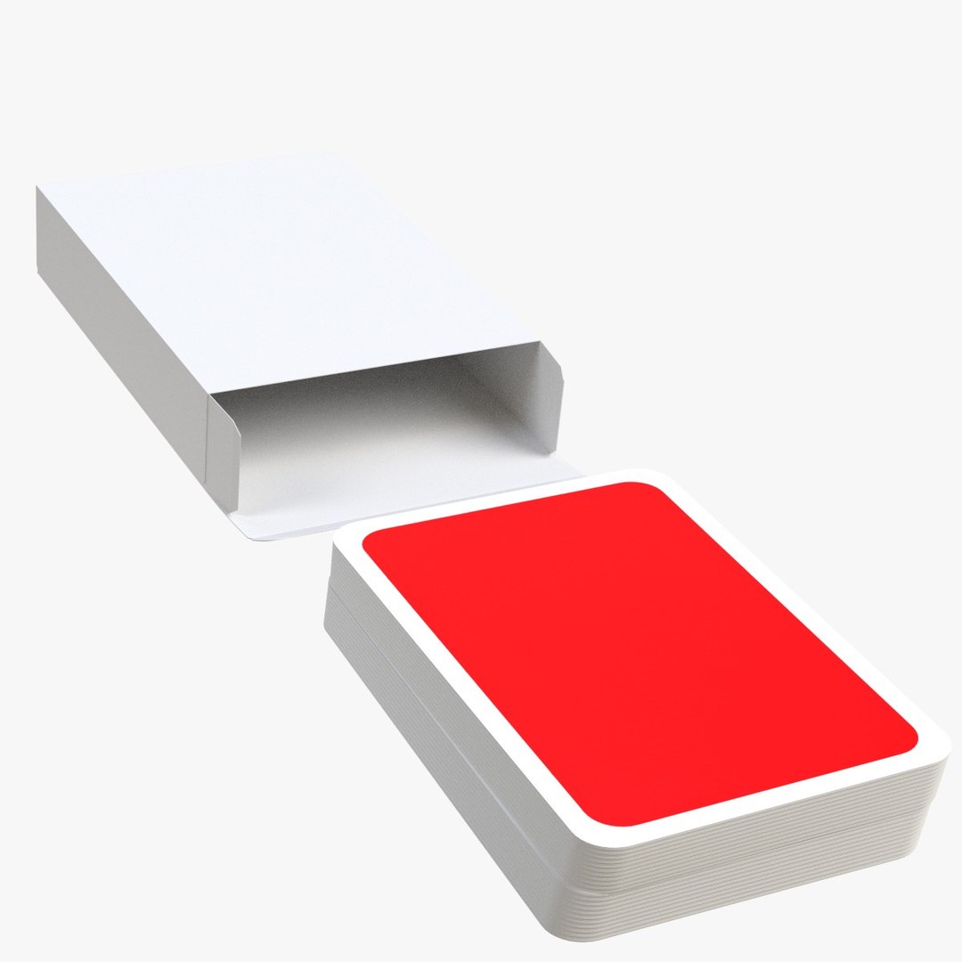 Fake Playing Cards Stack 3D Model - TurboSquid 1441994