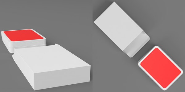 Fake playing cards stack 3D model - TurboSquid 1441994