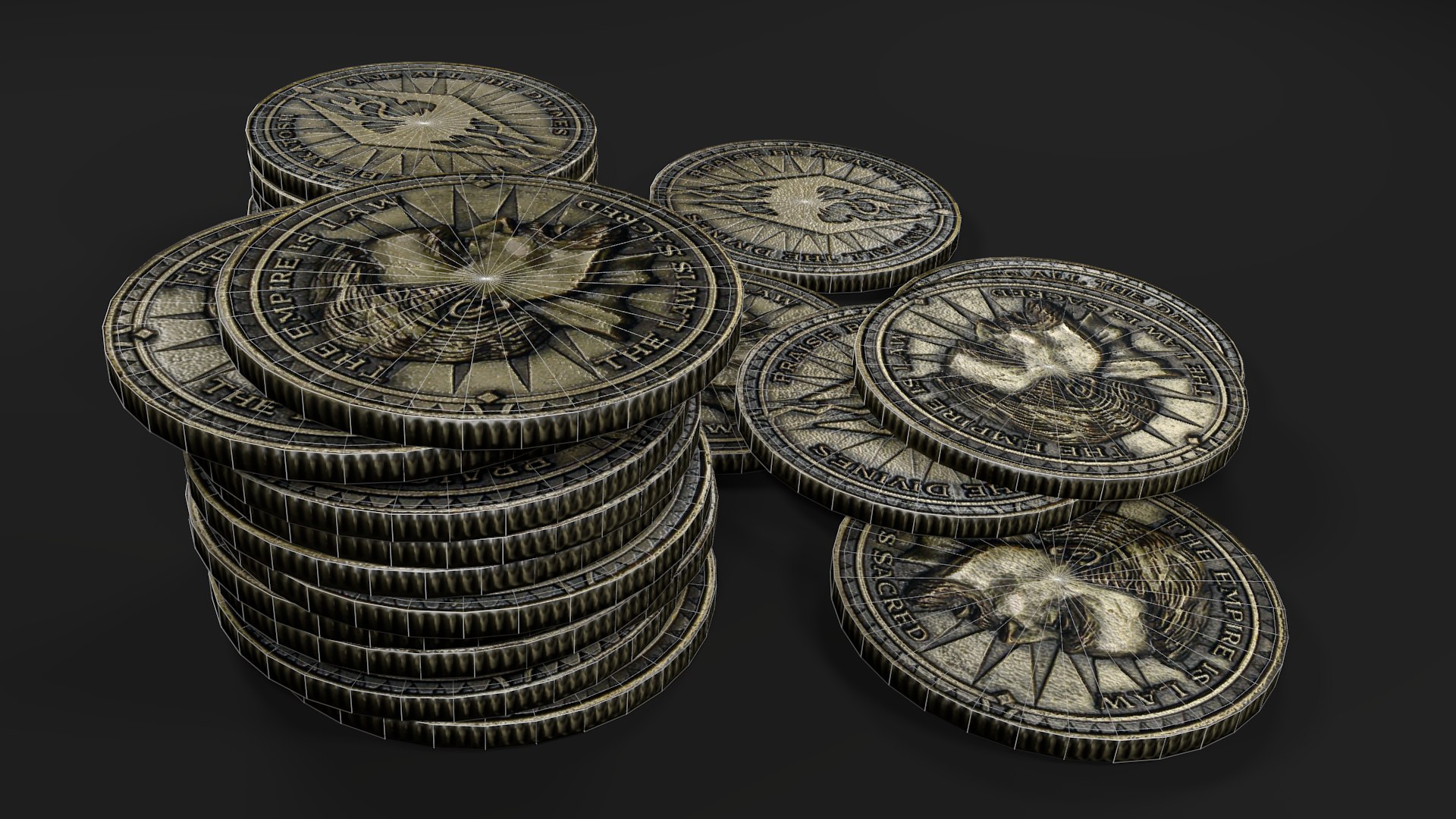 Septim Coins 3d Model