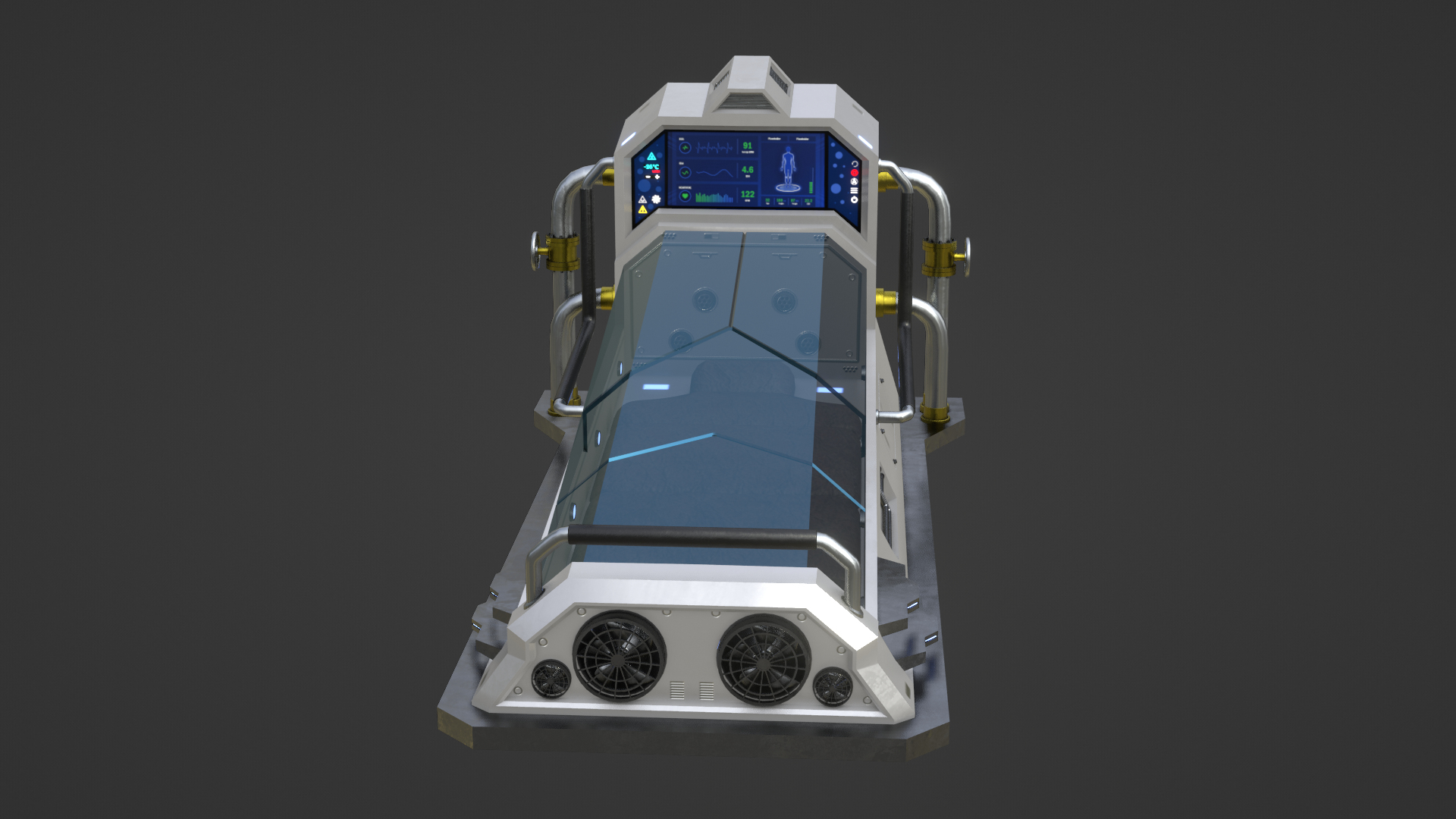 Sci-Fi Cryopod - Capsule 3D Model - TurboSquid 2107242