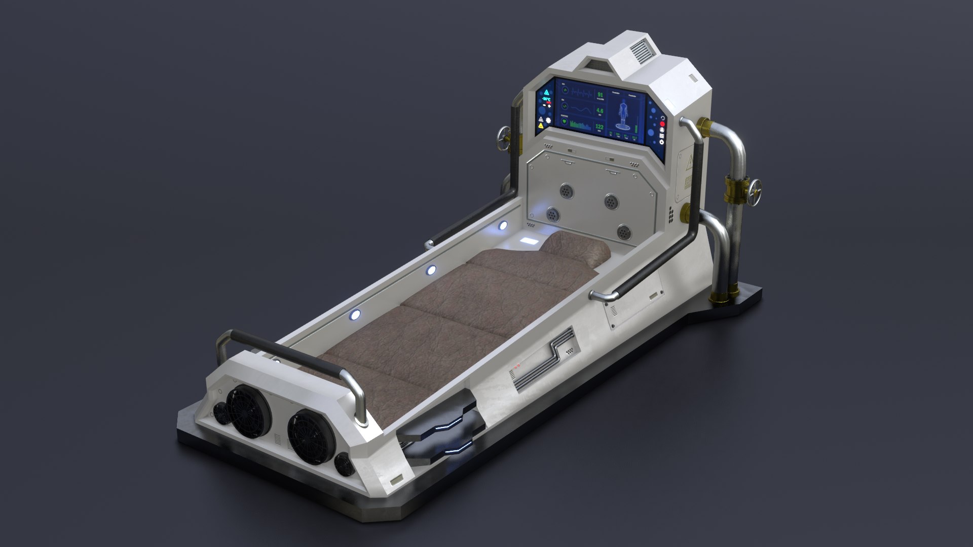 Sci-Fi Cryopod - Capsule 3D Model - TurboSquid 2107242
