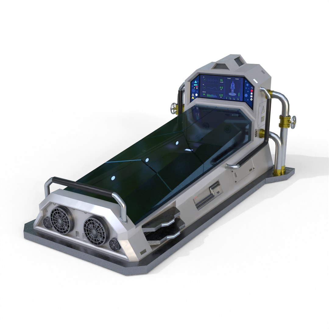 Sci-Fi Cryopod - Capsule 3D Model - TurboSquid 2107242