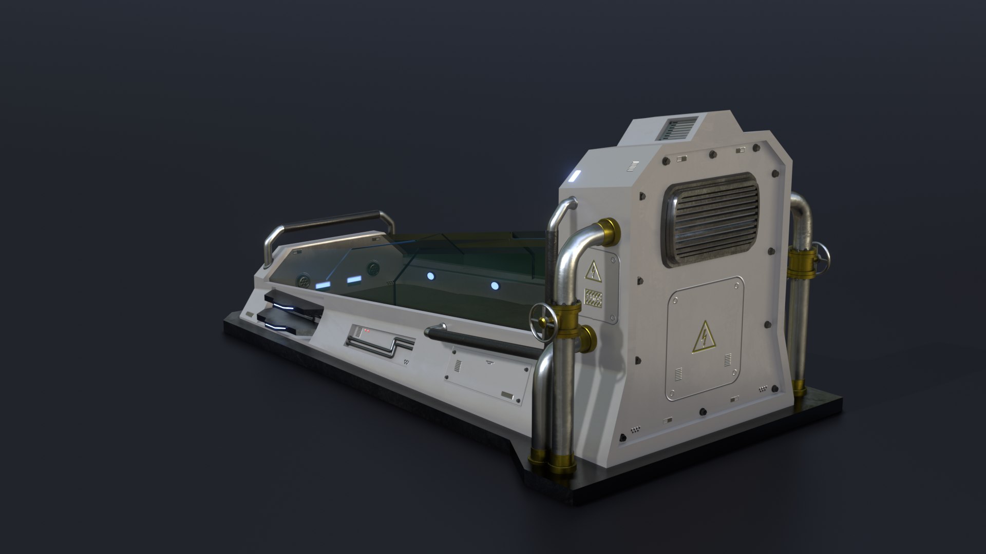 Sci-Fi Cryopod - Capsule 3D Model - TurboSquid 2107242