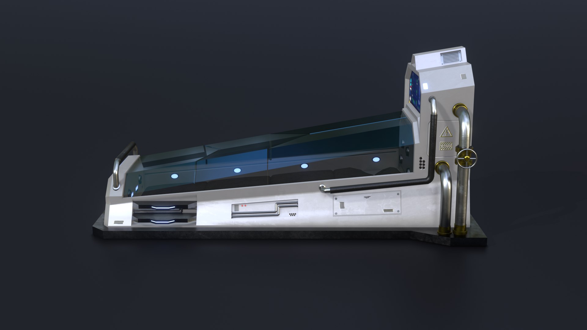 Sci-Fi Cryopod - Capsule 3D Model - TurboSquid 2107242