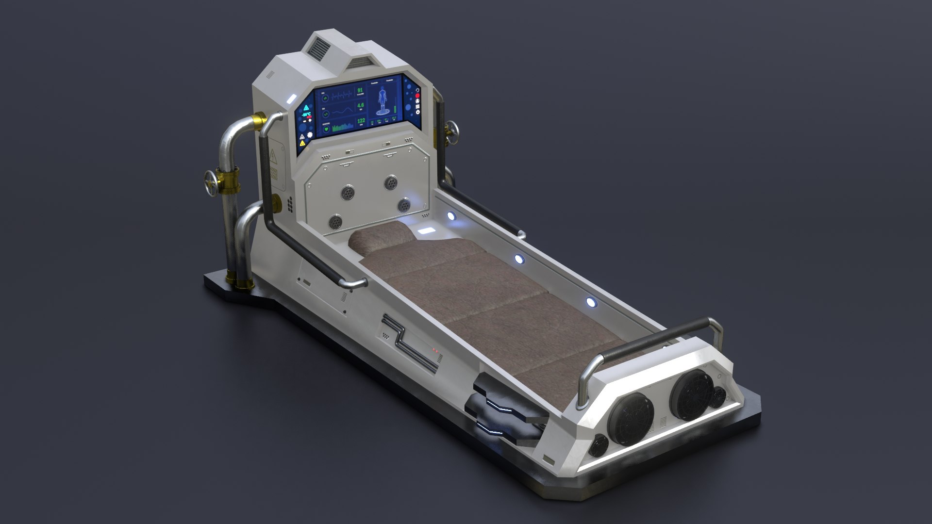 Sci-Fi Cryopod - Capsule 3D Model - TurboSquid 2107242