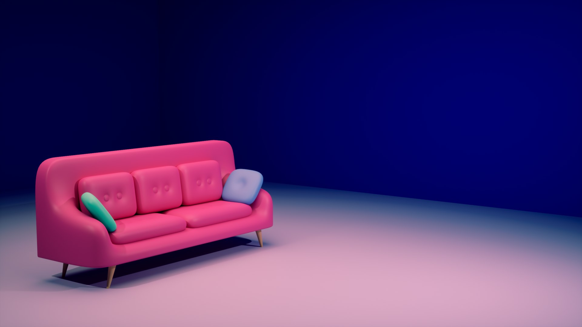 3D Stylized Sofa - TurboSquid 2041509