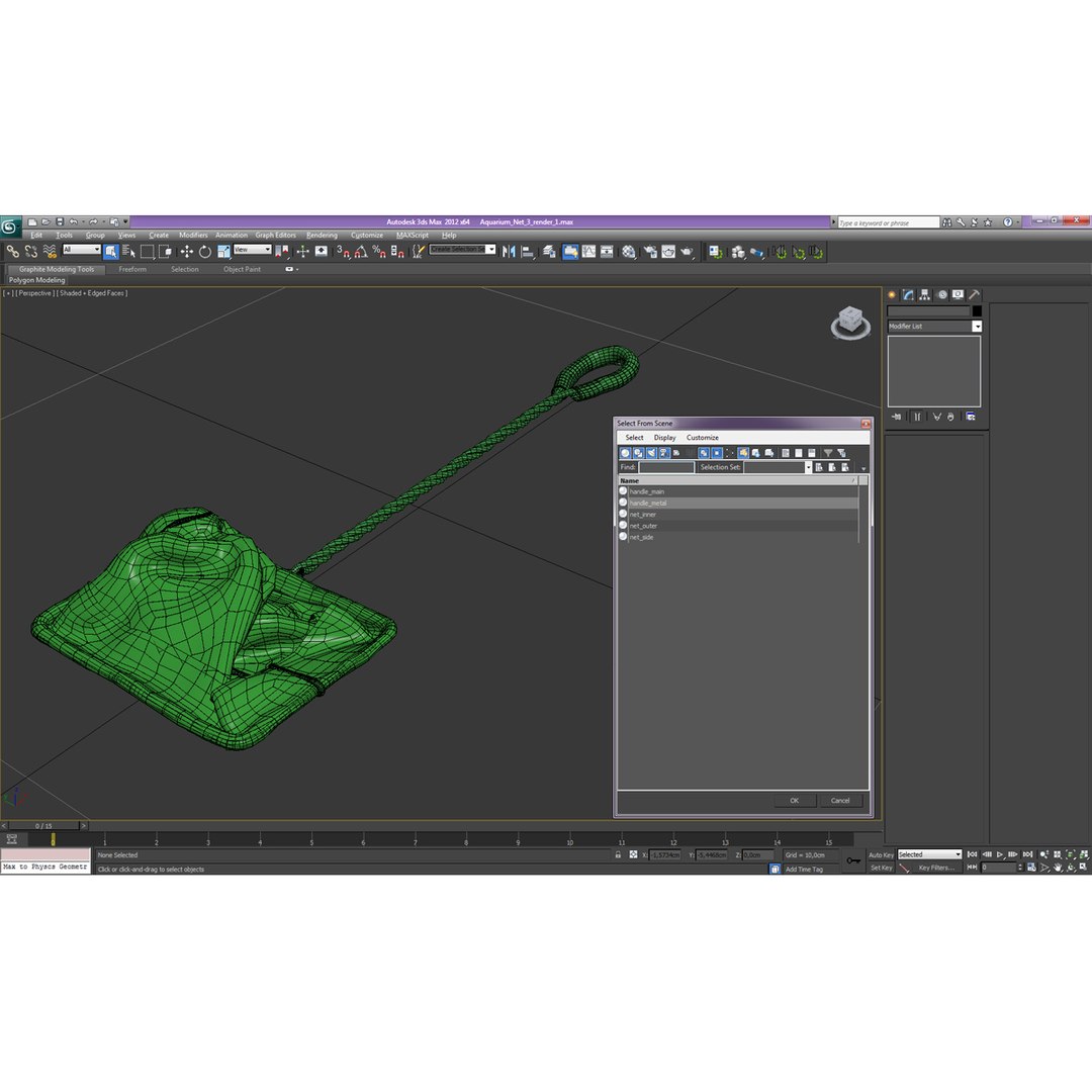3d Model Aquarium Fish Net Plastic