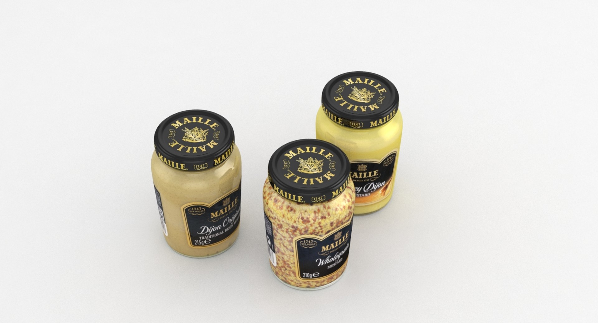Maille Mustard 3D Model - TurboSquid 1169009