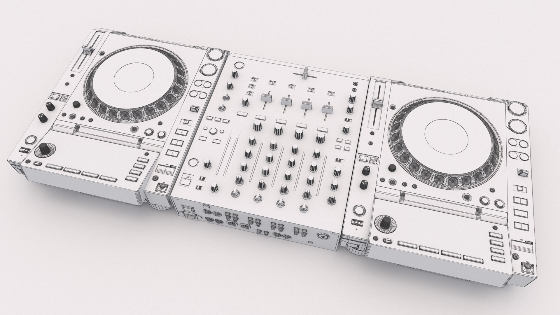 3D Model Pioneer Dj Set - TurboSquid 1630223