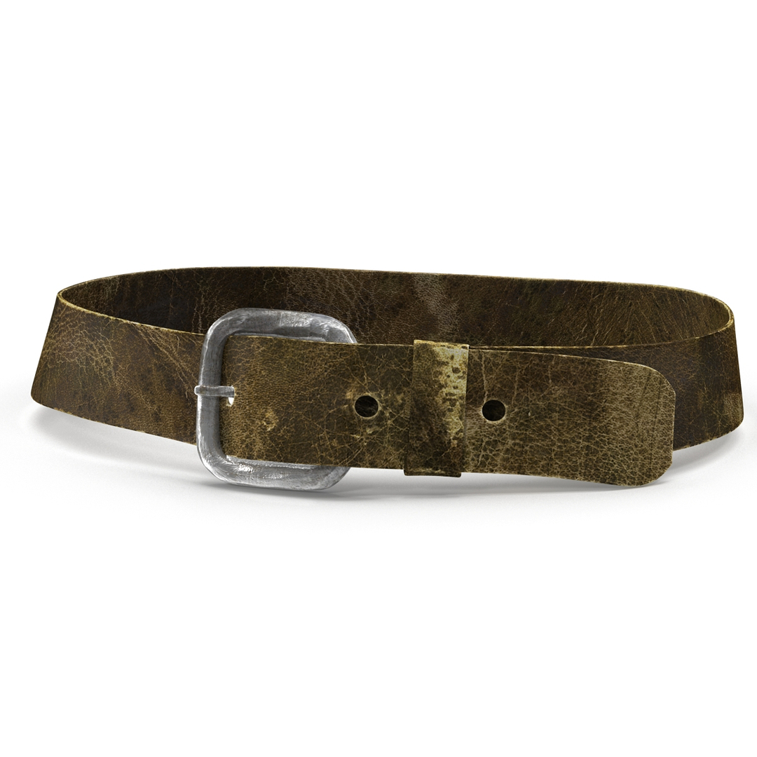 3ds Max Medieval Leather Belt