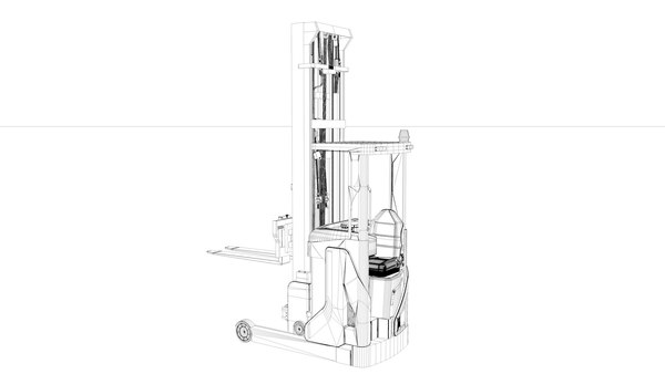 3D reach stacker - TurboSquid 1705325