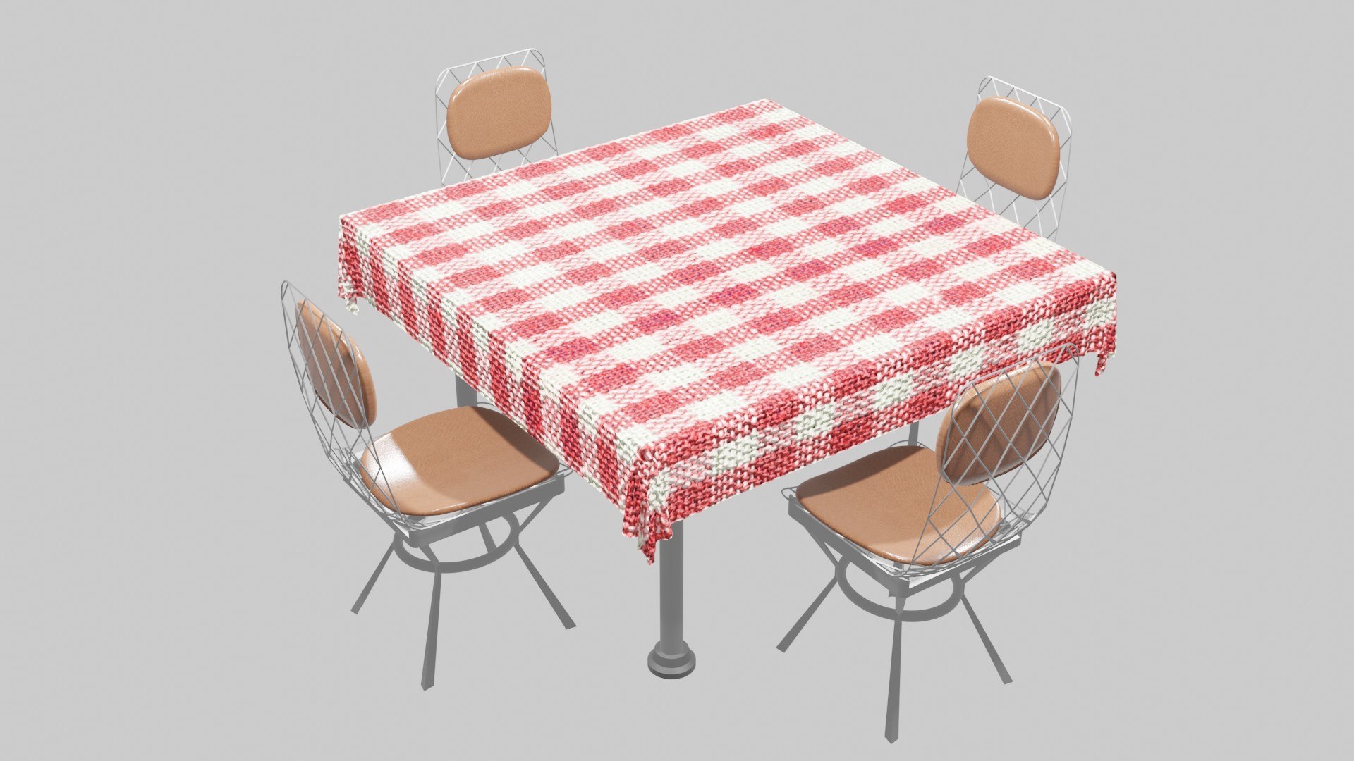 3D Dinner Table Model - TurboSquid 2153567