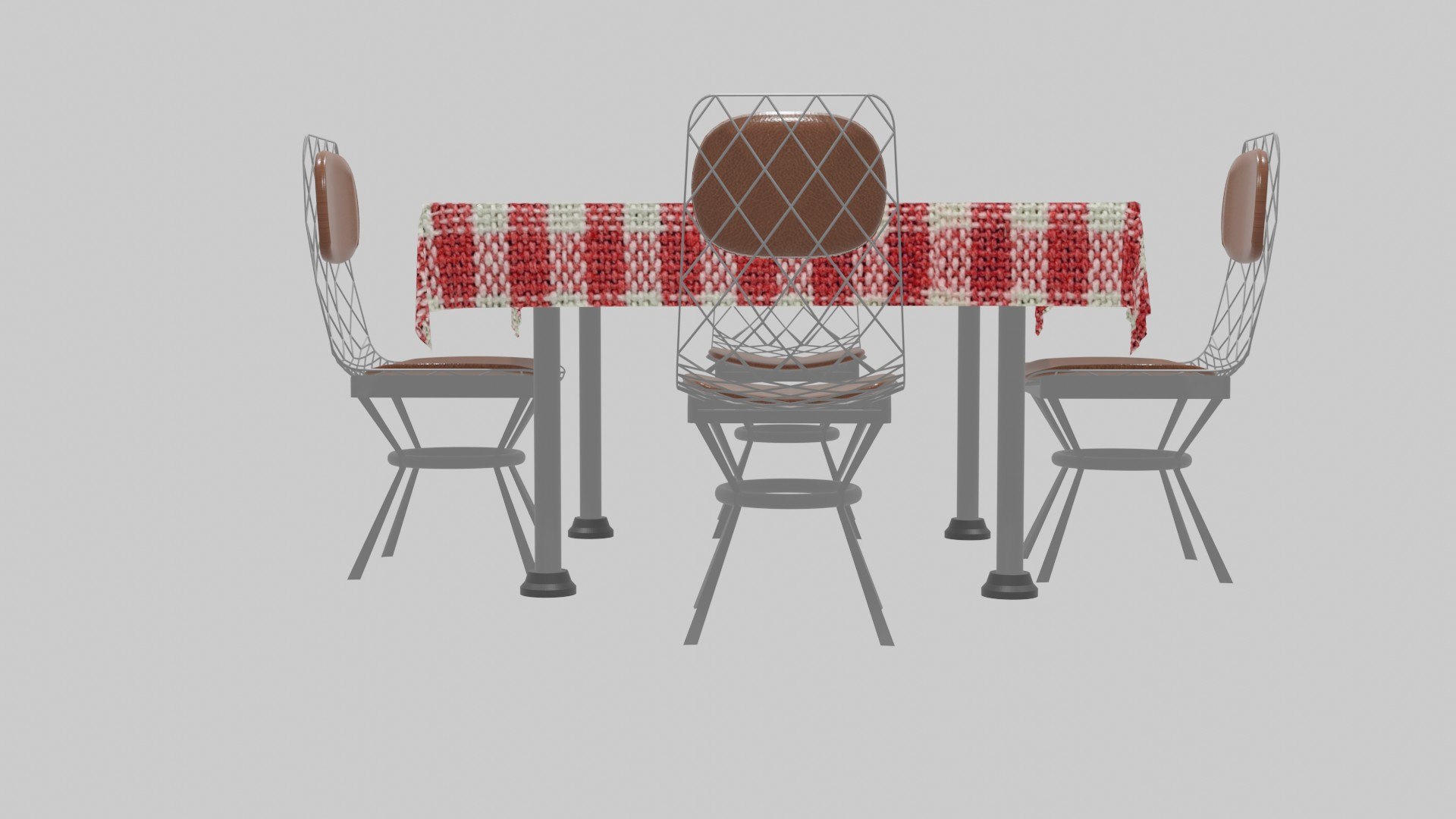 3D Dinner Table Model - TurboSquid 2153567