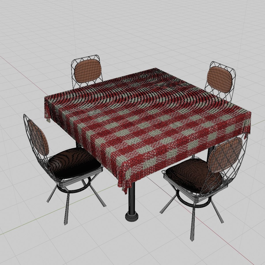 3D Dinner Table Model - TurboSquid 2153567