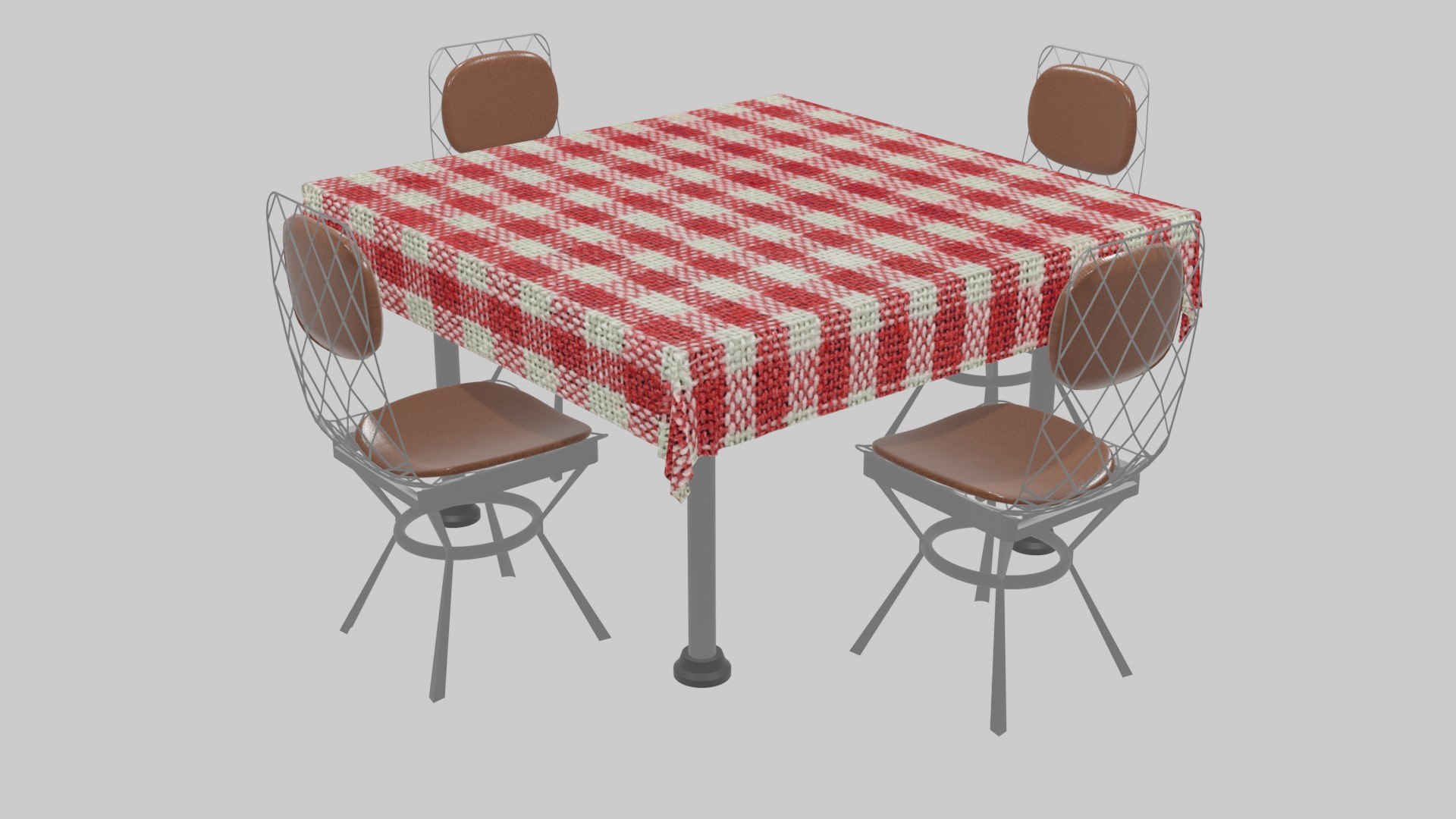3D Dinner Table Model - TurboSquid 2153567