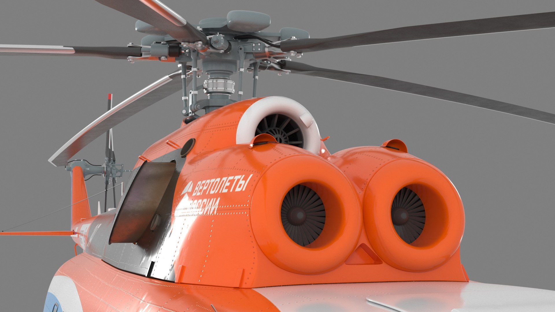 Russian Helicopter Gazprom MI-171 A3 Rigged For Maya 3D Model ...