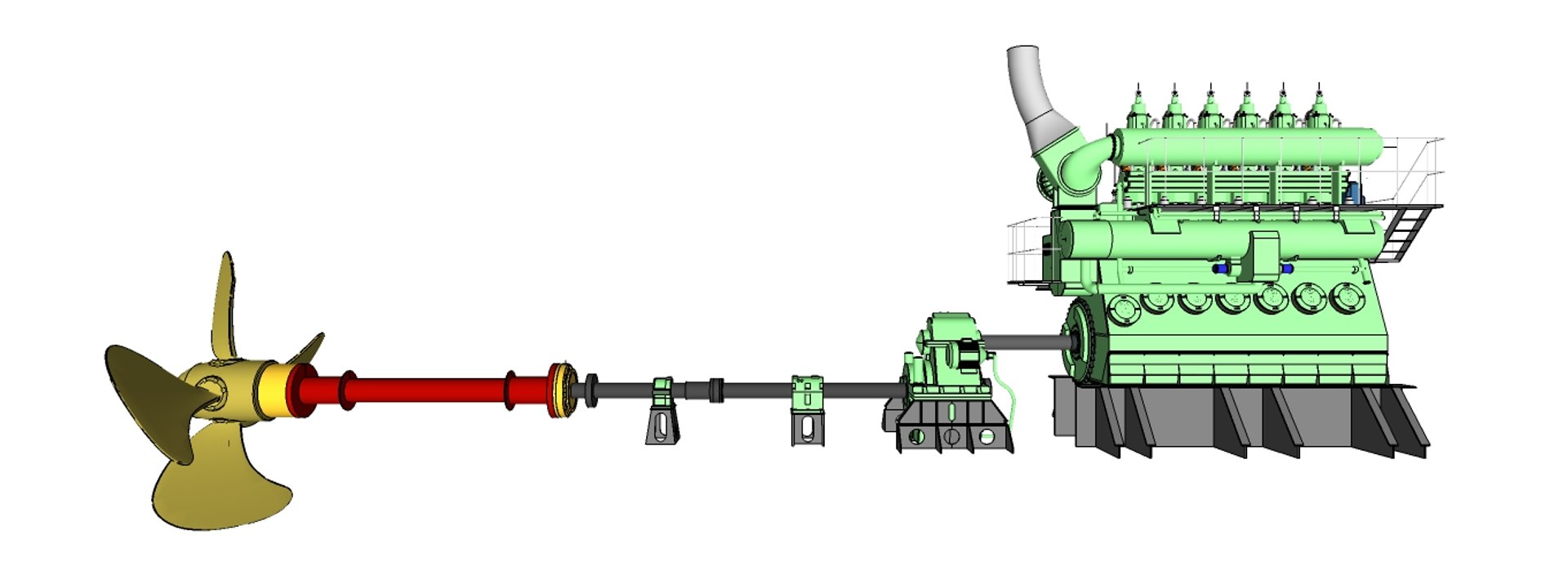 Speed Marine Diesel Engine 3D Model - TurboSquid 1218369
