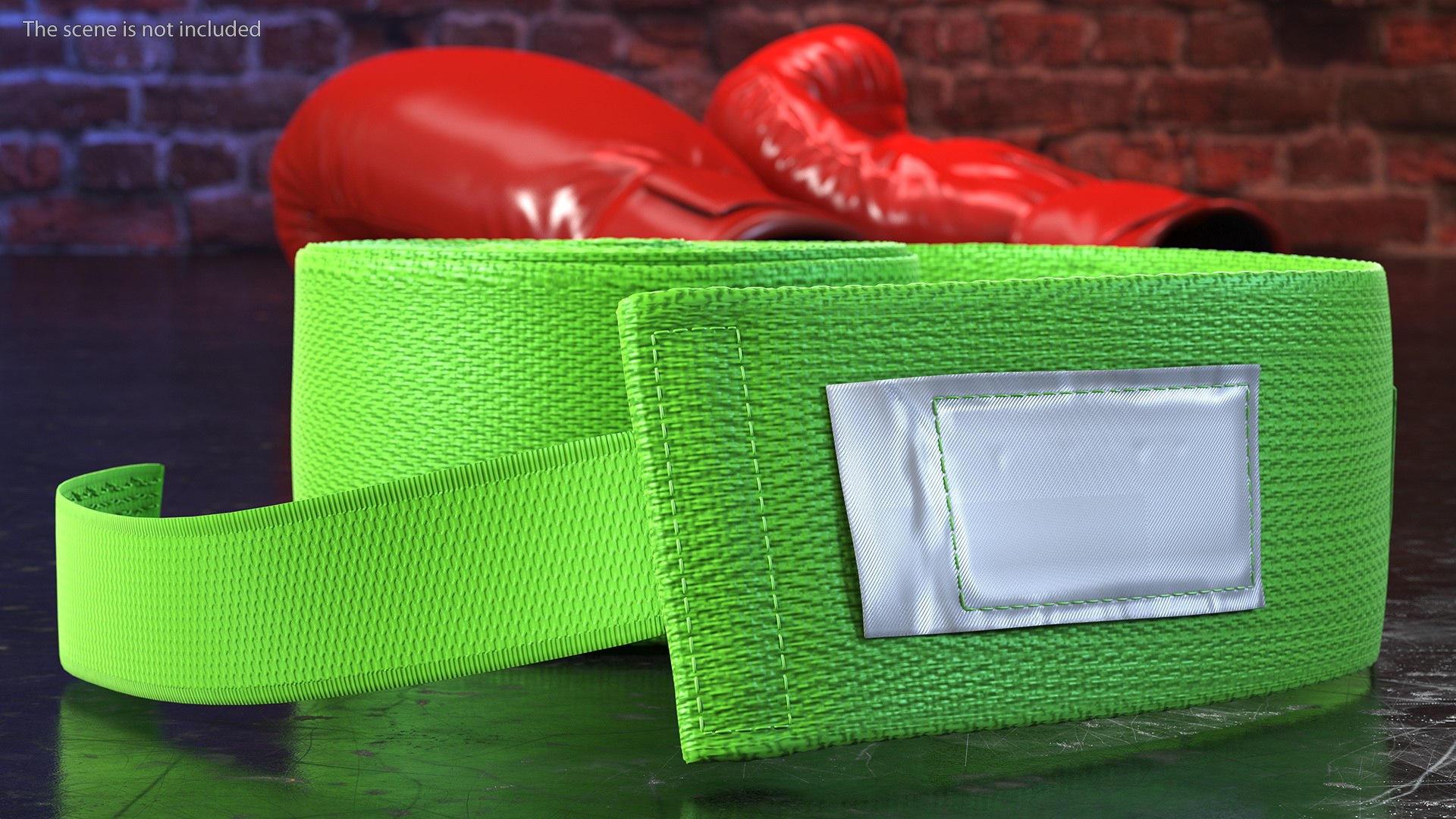 3D Boxing Hand Wrap Green Model - TurboSquid 1942046