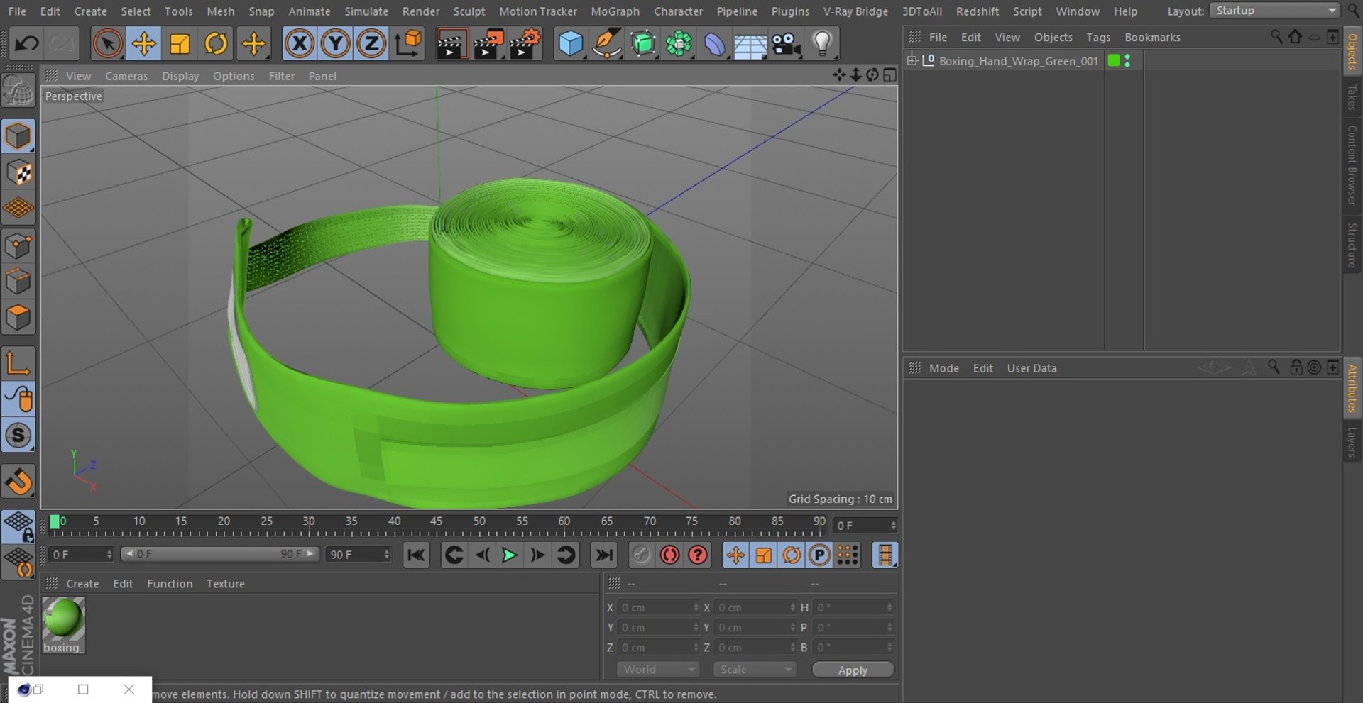 3D Boxing Hand Wrap Green Model - TurboSquid 1942046