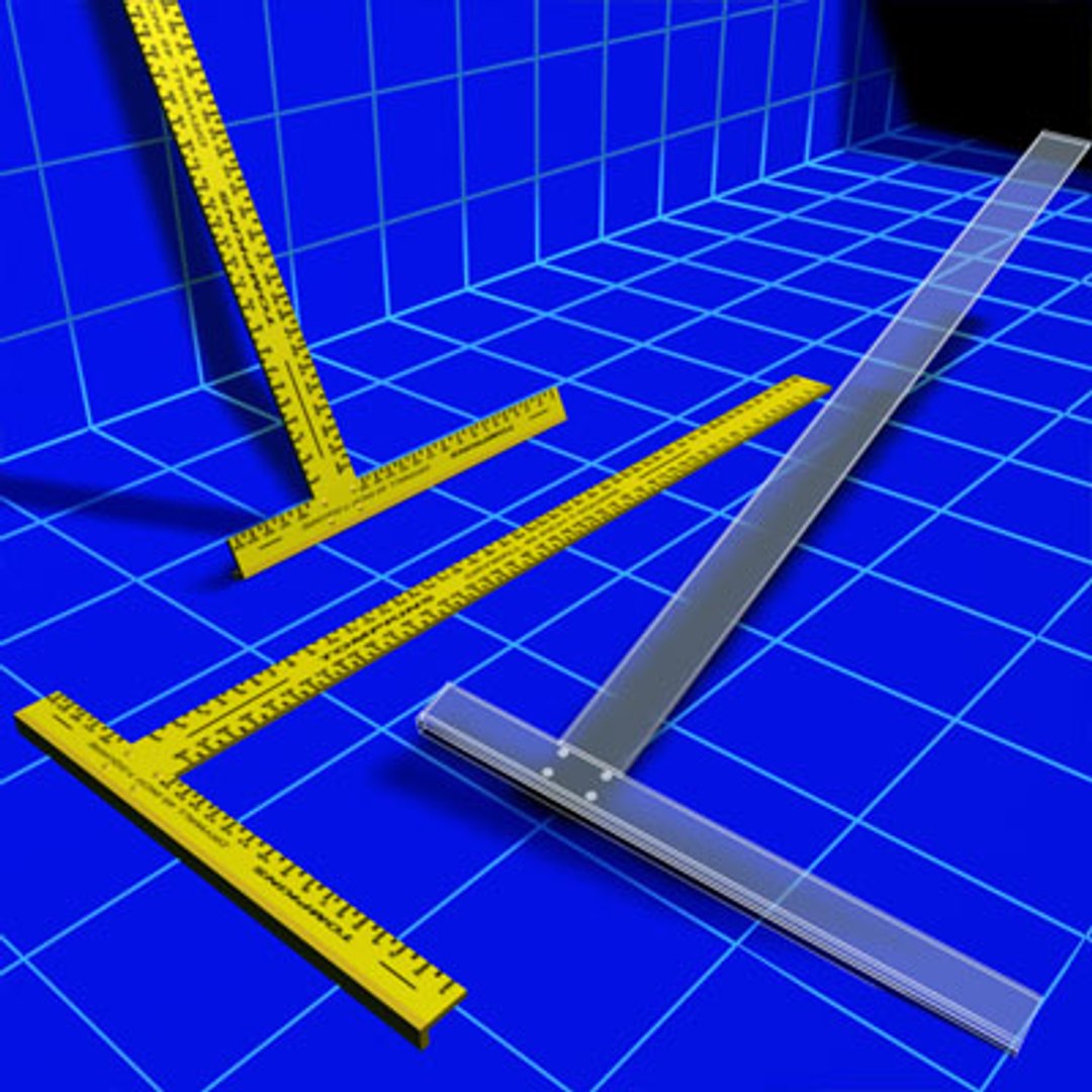 drywall t square 01 3d model