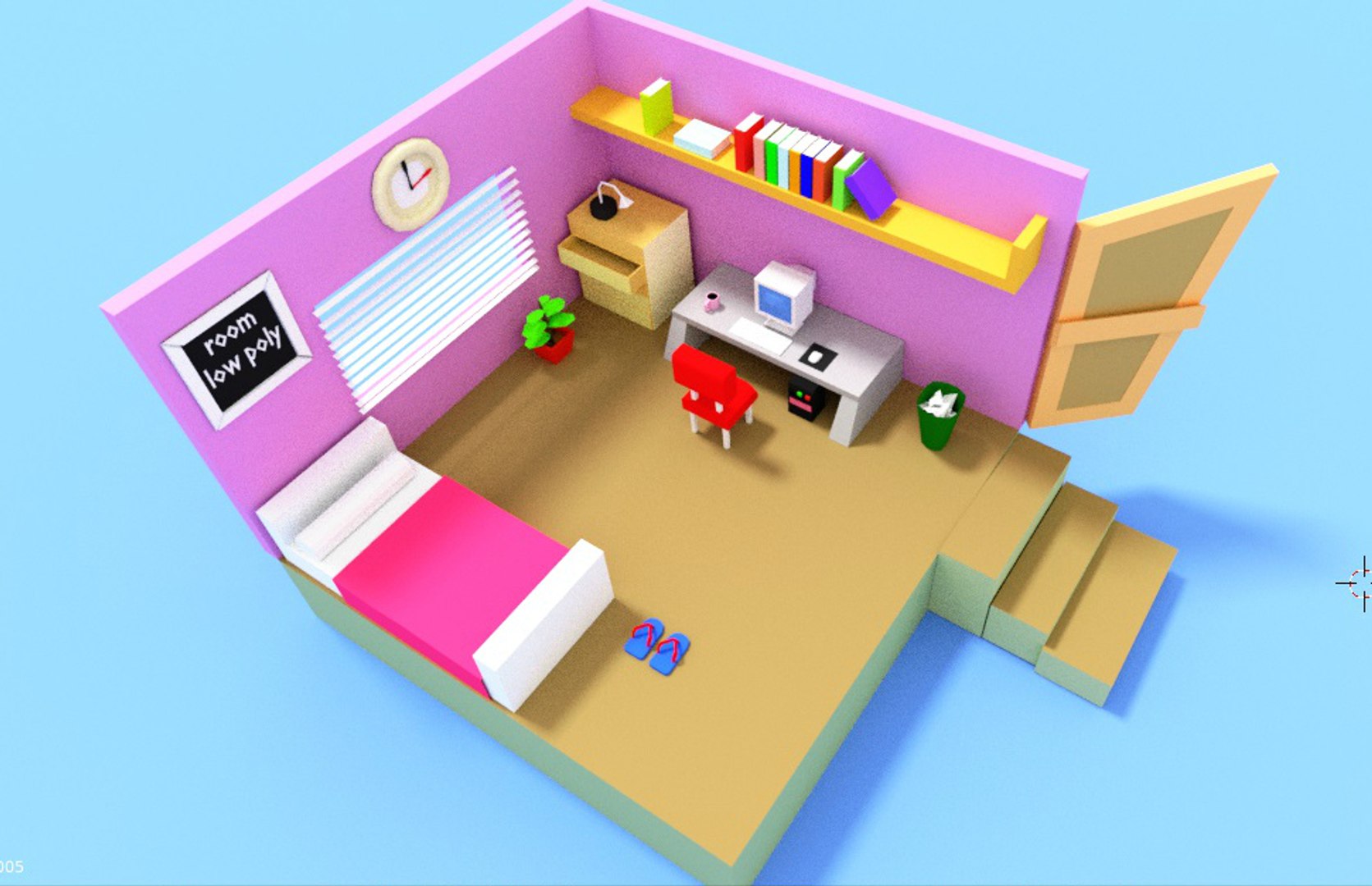 Room Cartoon Model - TurboSquid 1218156