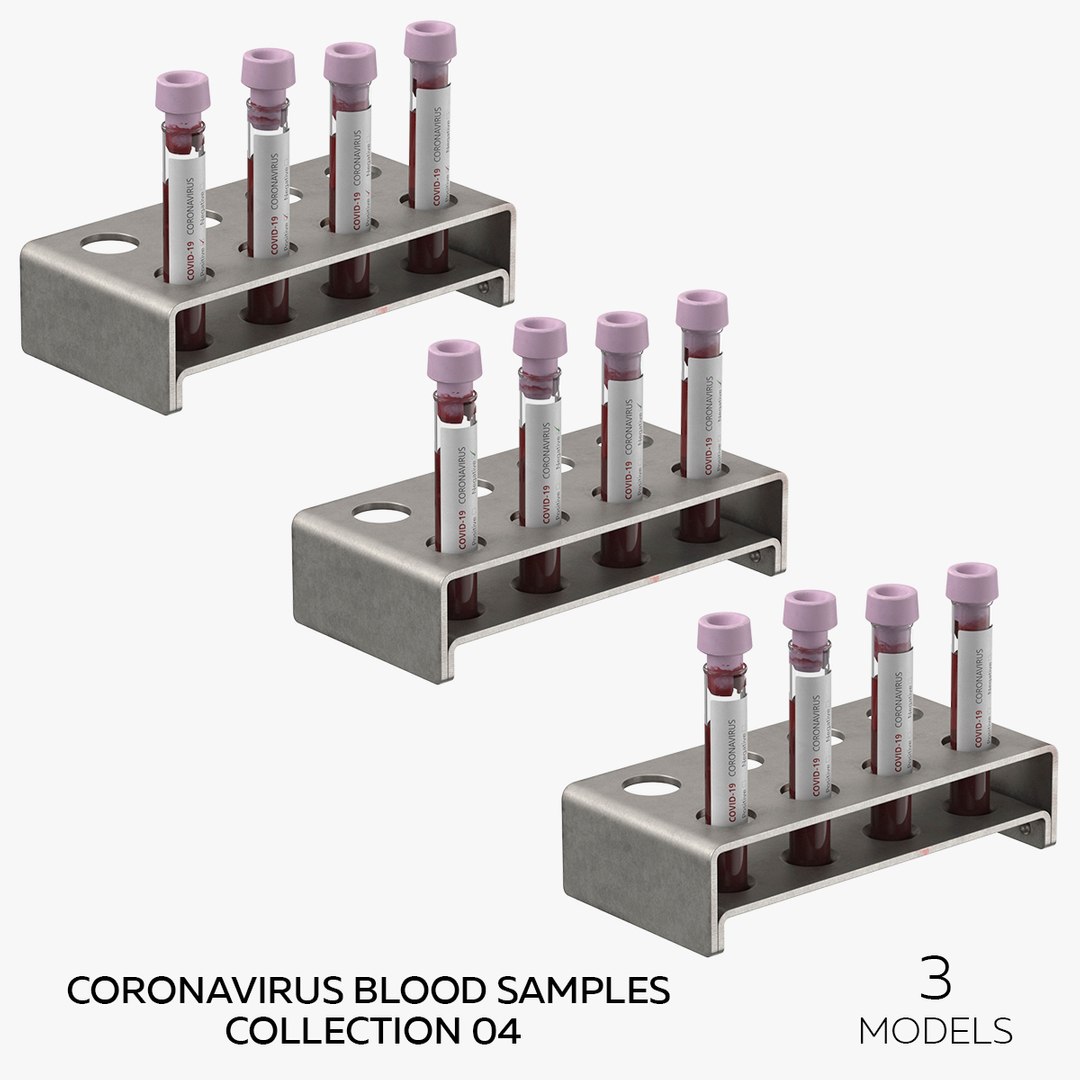 3D Coronavirus Blood Samples Collection 04 - 3 Models Model ...
