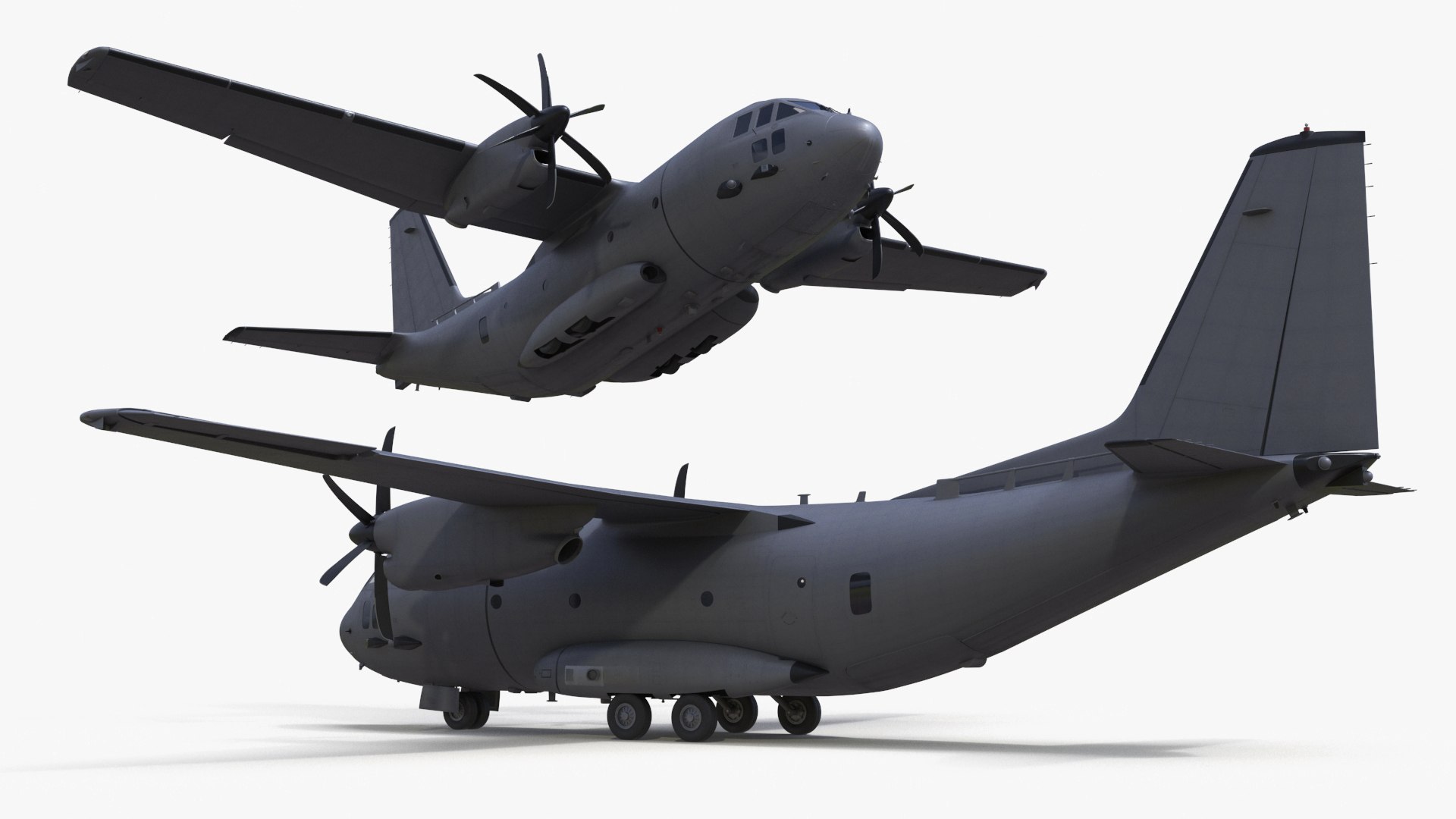 Multi-mission Aircraft Grey Rigged For Maya 3D Model - TurboSquid 2344274