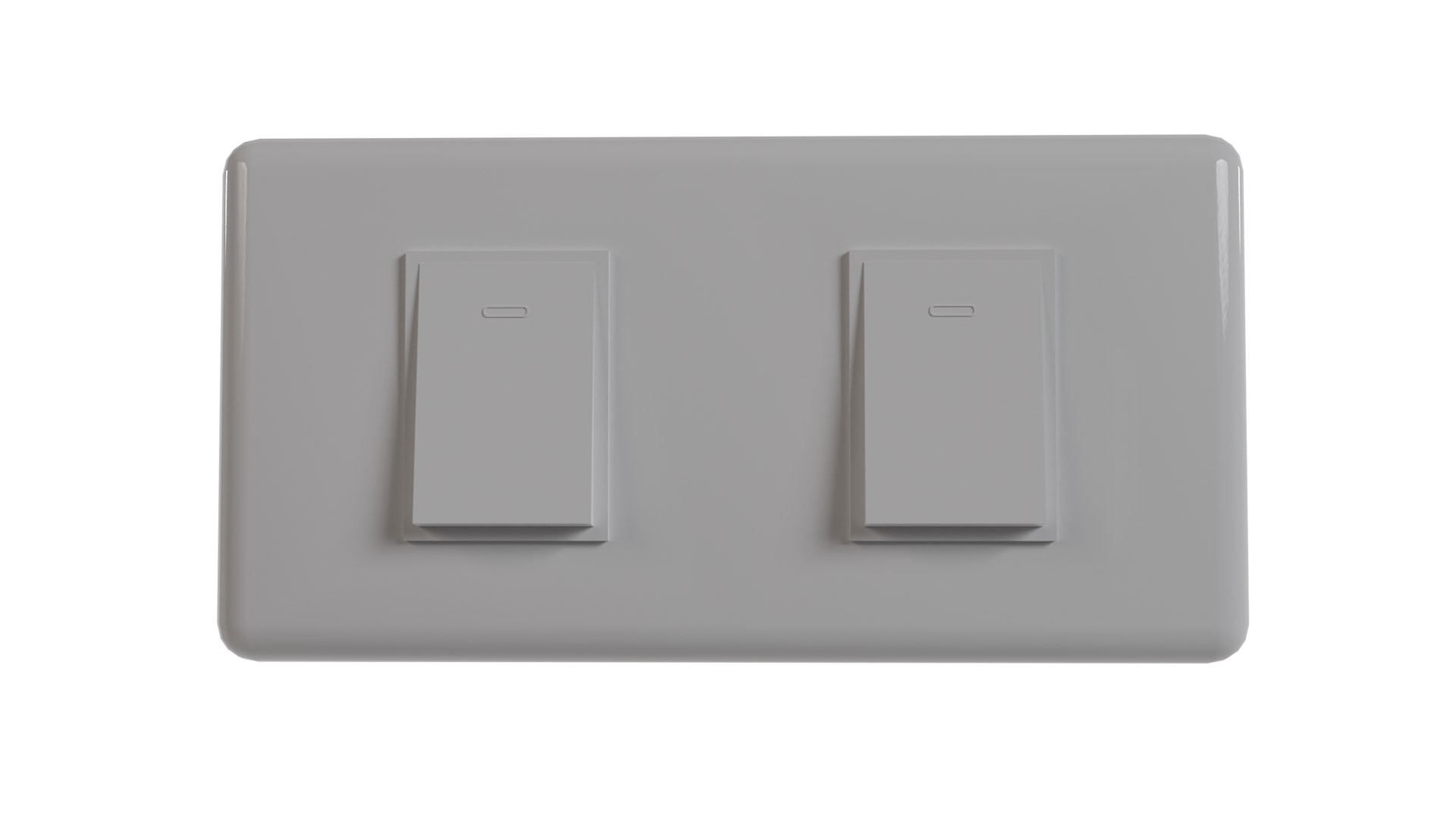 Free Simple Twin Light Switches 3D Model - TurboSquid 2080333