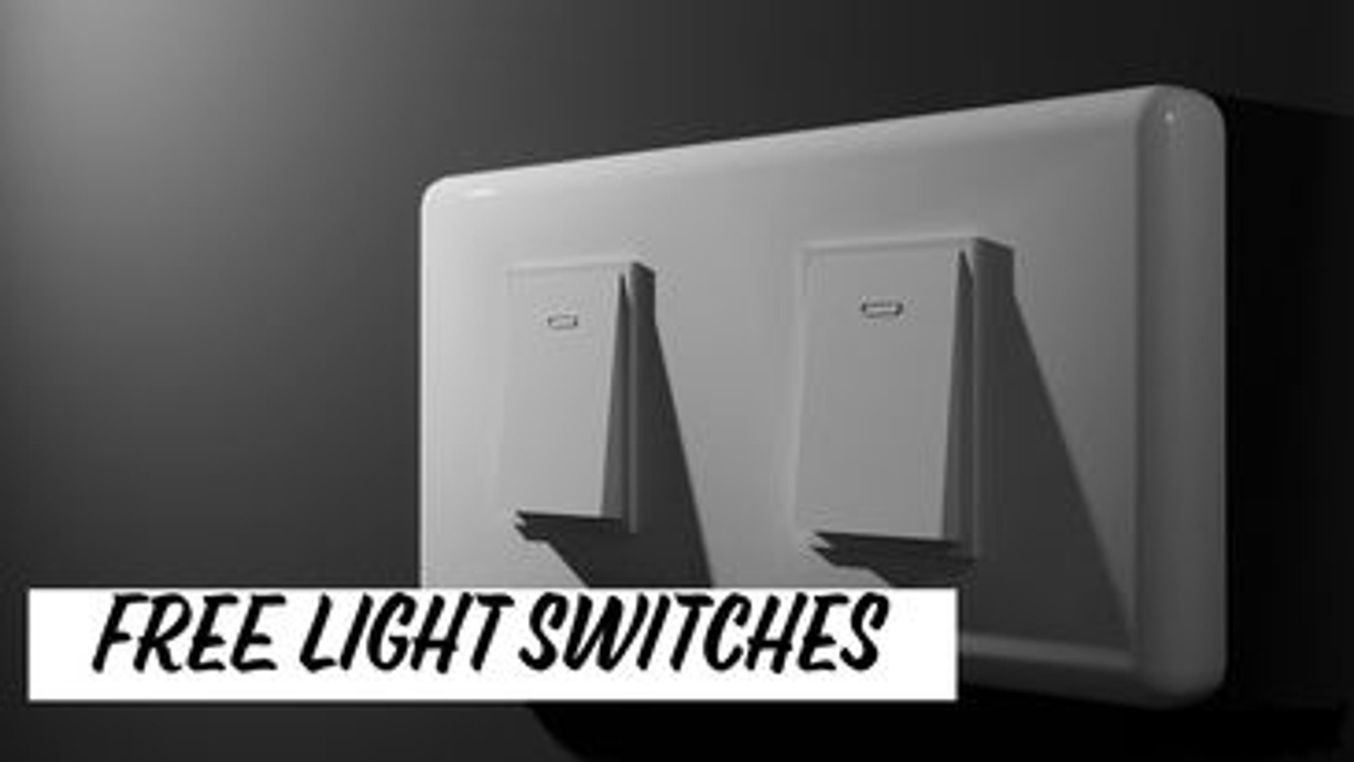 Free Simple Twin Light Switches 3D Model - TurboSquid 2080333