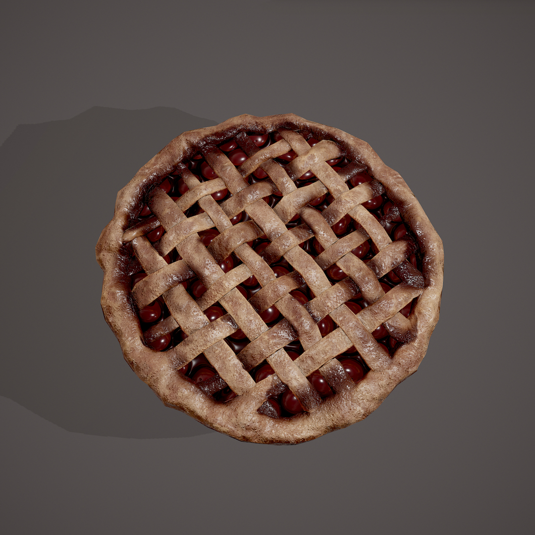 3D cherry pie model - TurboSquid 1690519