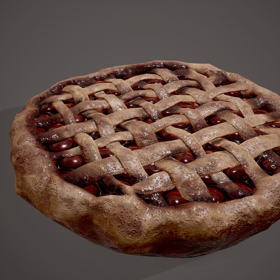 3D cherry pie model - TurboSquid 1690519