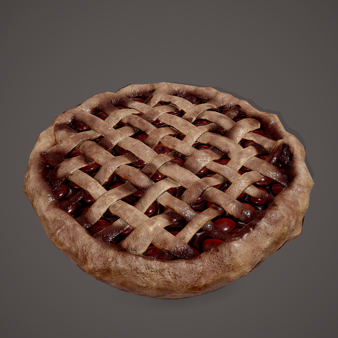 3D cherry pie model - TurboSquid 1690519